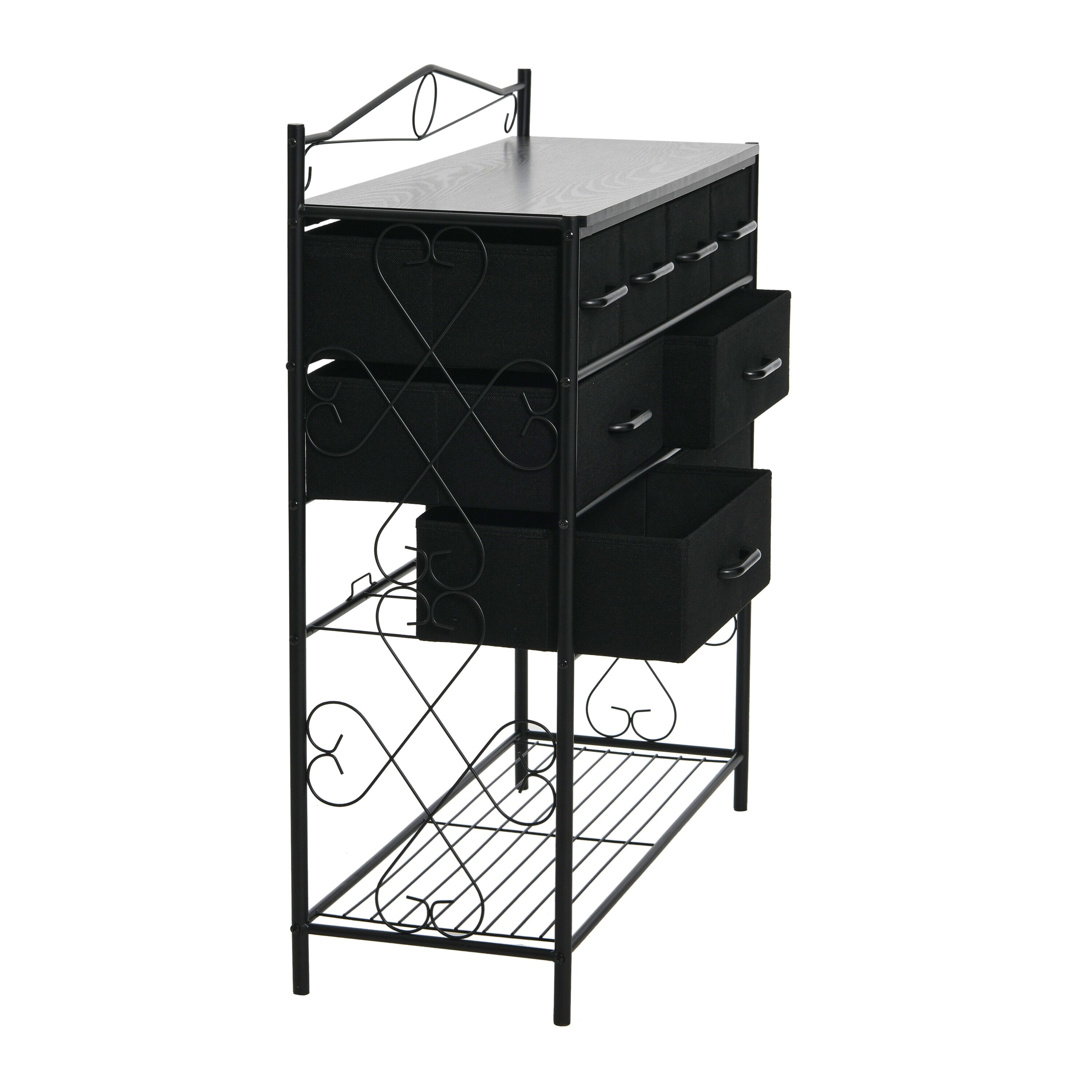 Household Essentials Victorian Style 8 Drawer and Bottom Shoe Shelf ...