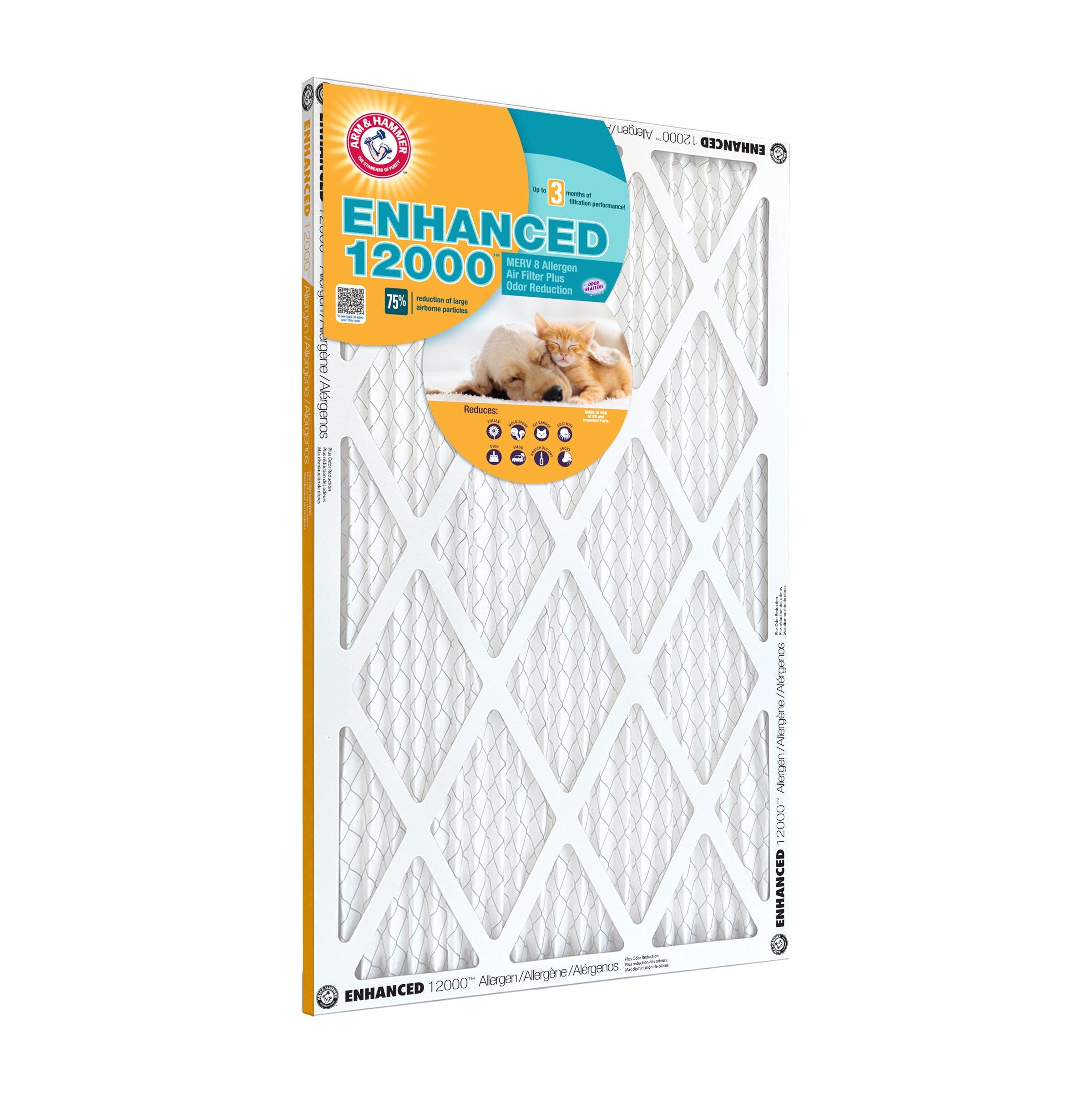 16 x 25 x 1 MERV 8 Pleated Air Filter 12 -Pack in the Air Filters ...