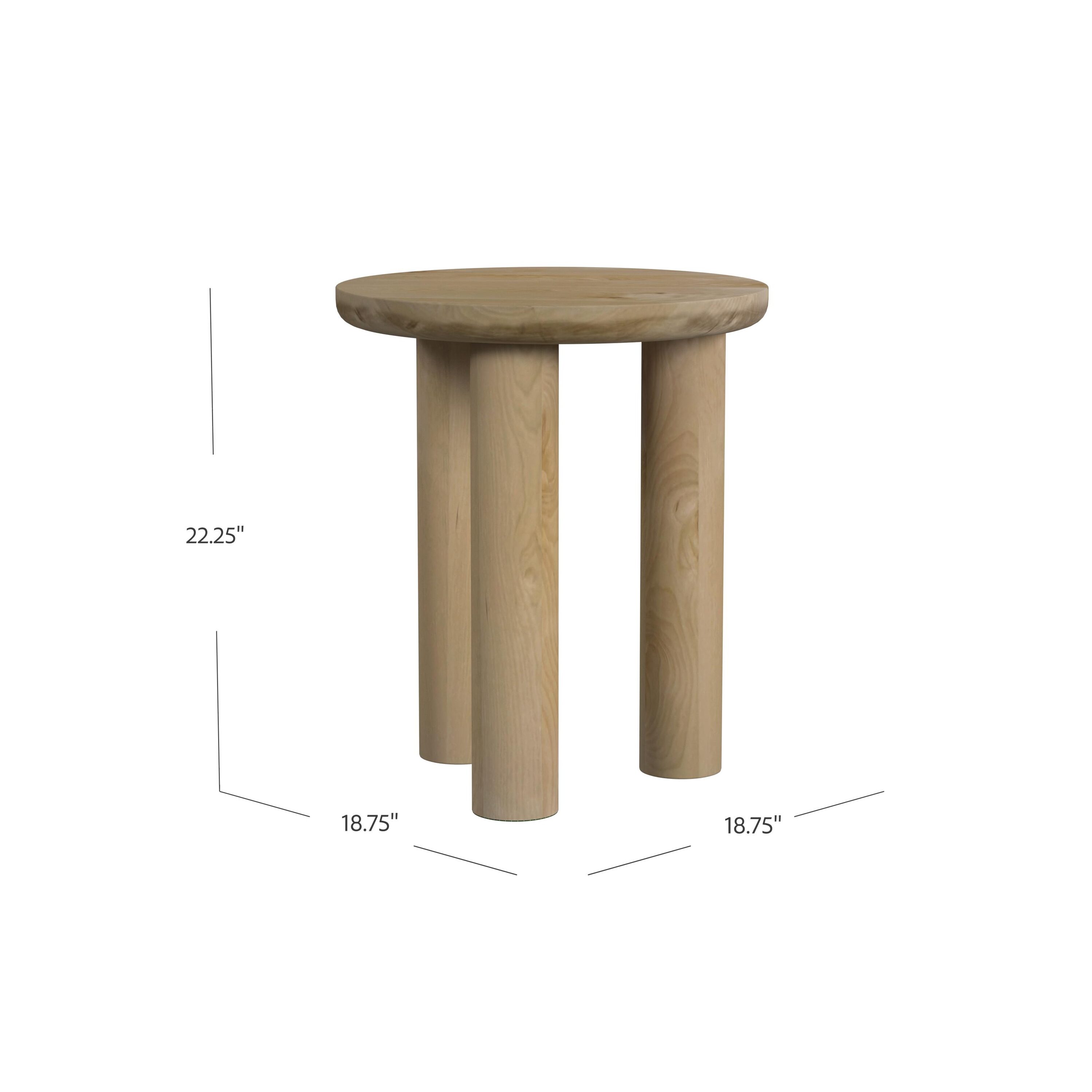 SEI Furniture Craton Solid Wood End Table in the End Tables department ...