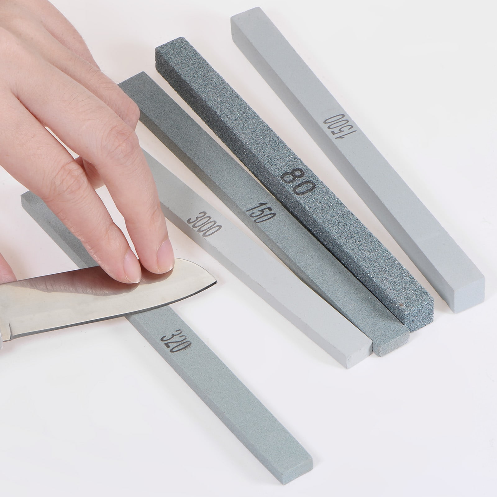 Harfington 3pcs Sharpening Stones 120 Grit 5.9 Inch x 0.47 Inch x 0.24 ...
