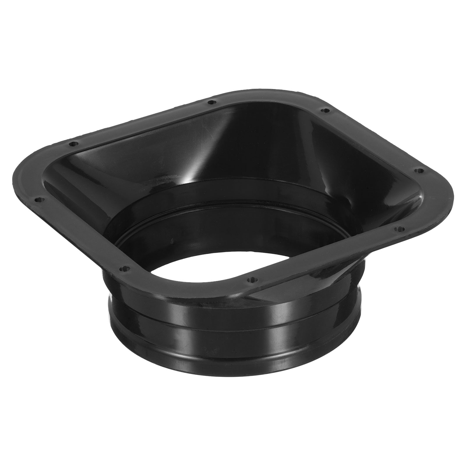 PATIKIL 5-Inch Duct Connector Flange PP Dryer Vent Wall Plate Square to ...
