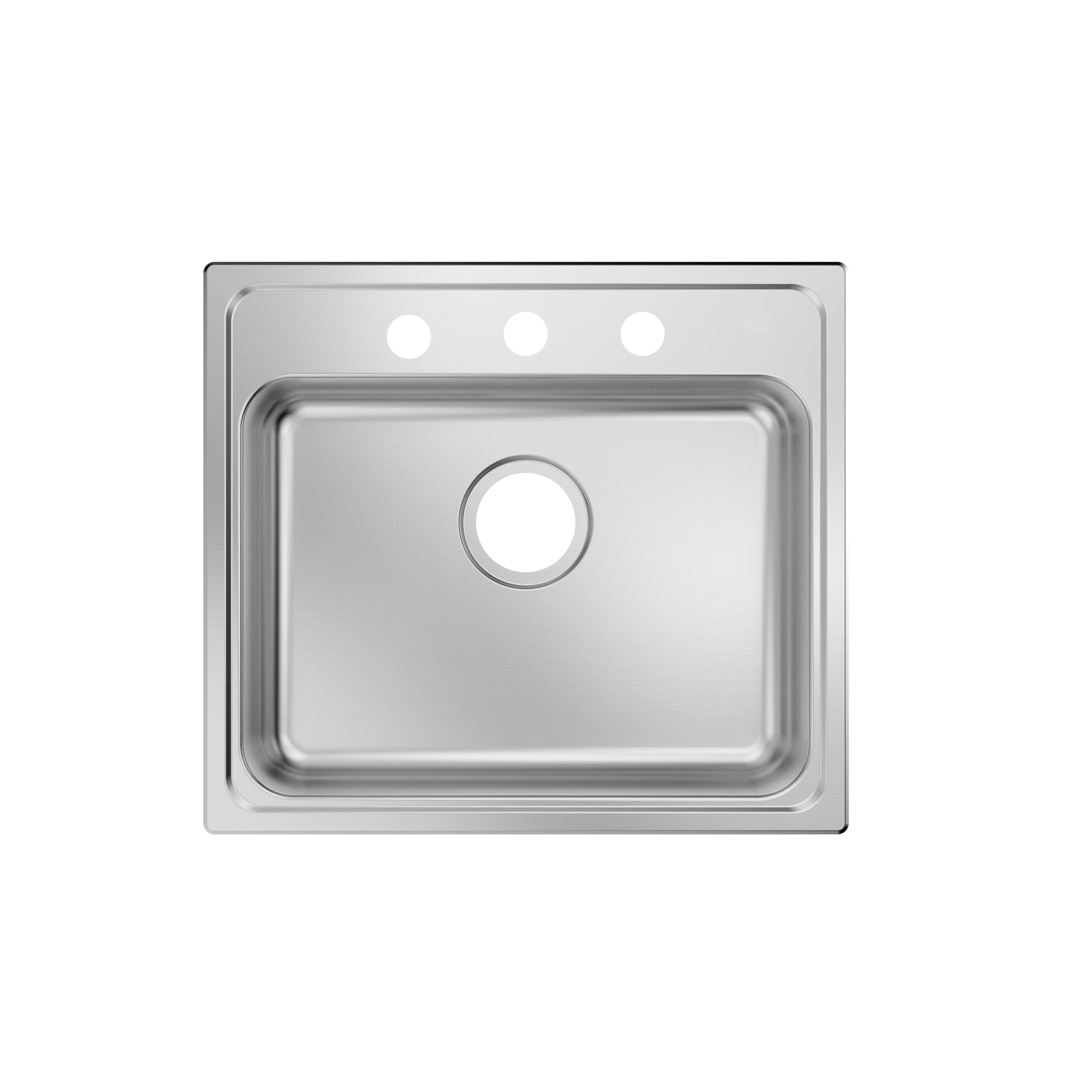PROFLO Bealeton Drop-in 22-in x 22-in Stainless steel Single bowl 18 ...