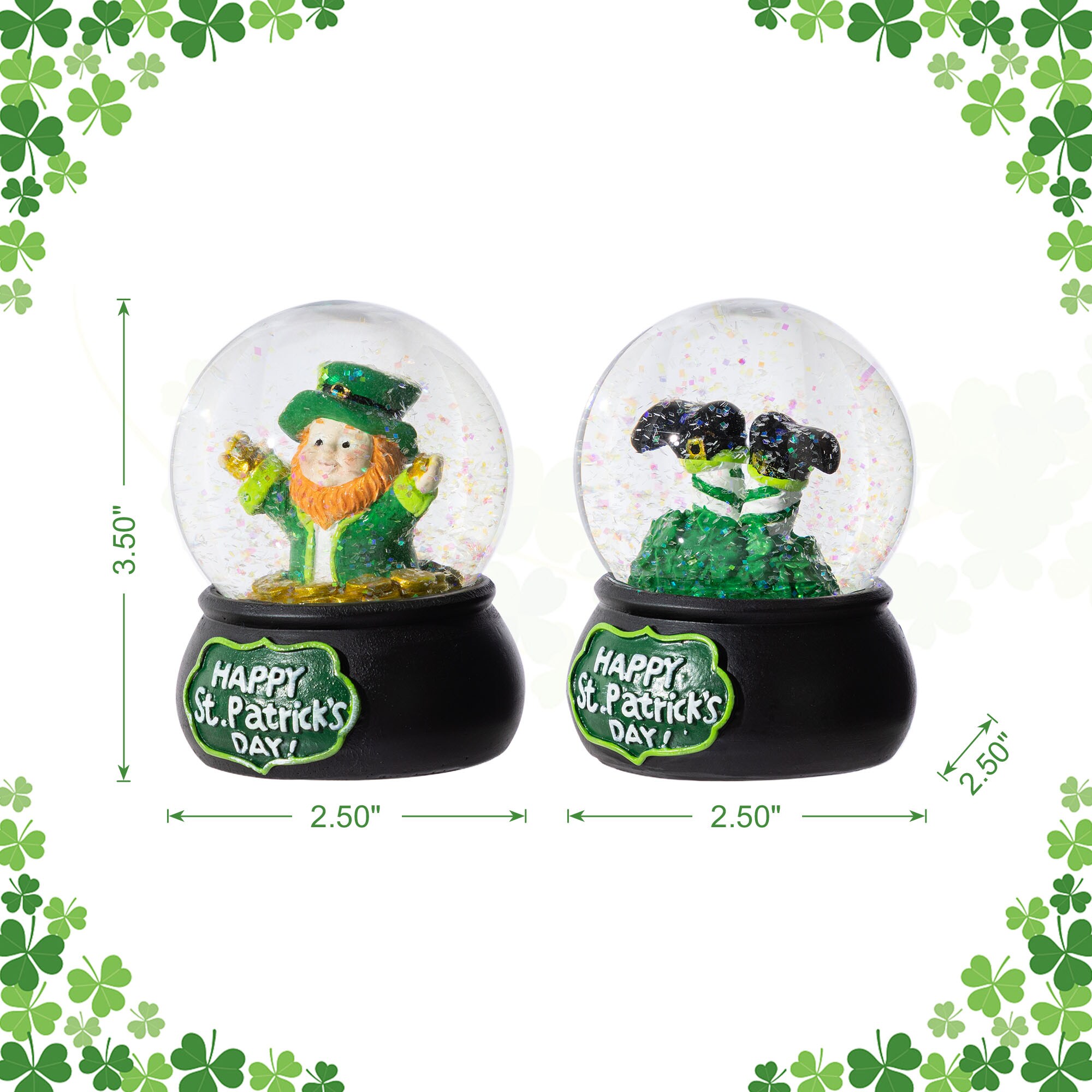 Glitzhome 3.5-in H St. Patrick's Day Tabletop decoration in the ...