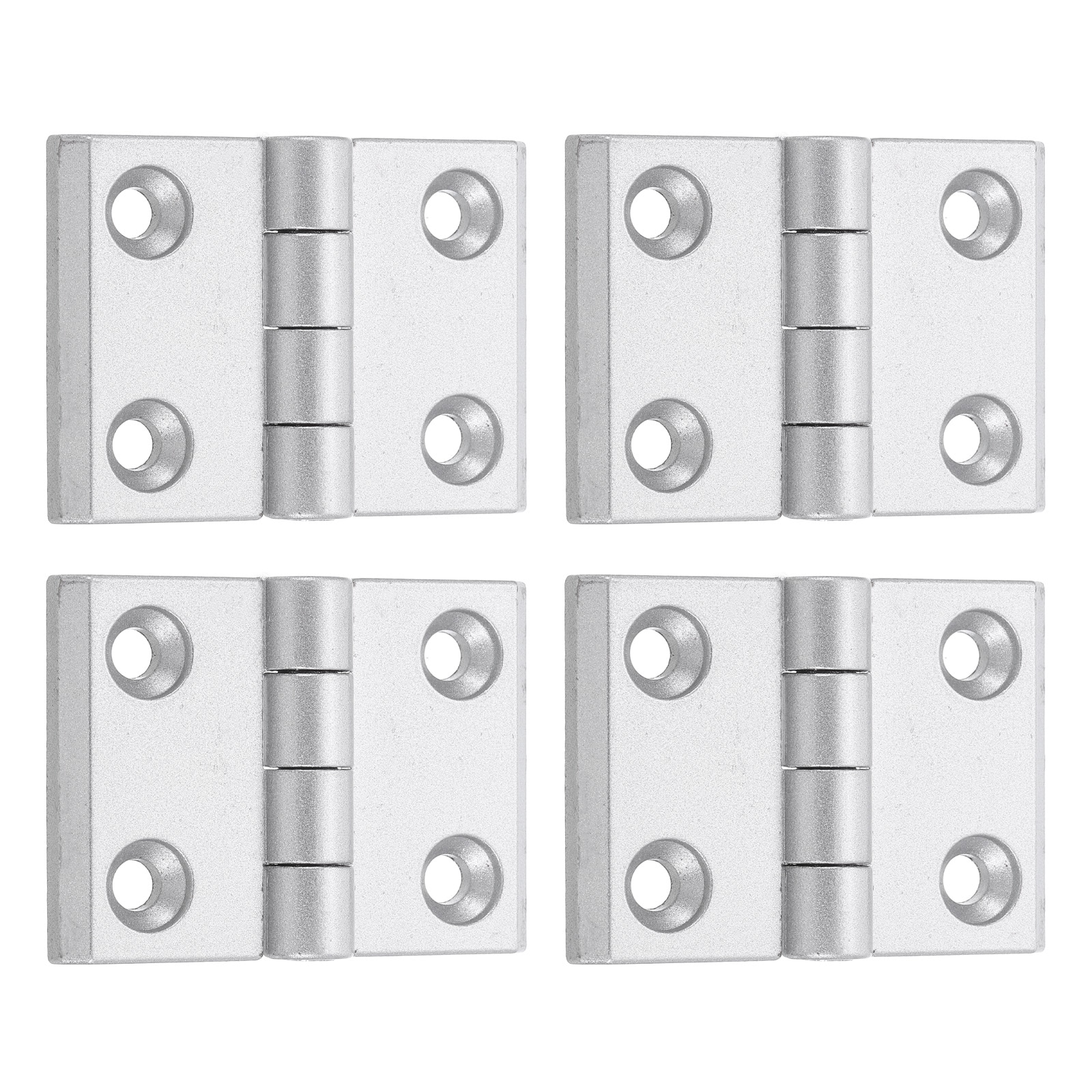 Unique Bargains 4pcs Zinc Alloy Mini Folding Hinges 50mmx68mm Small ...