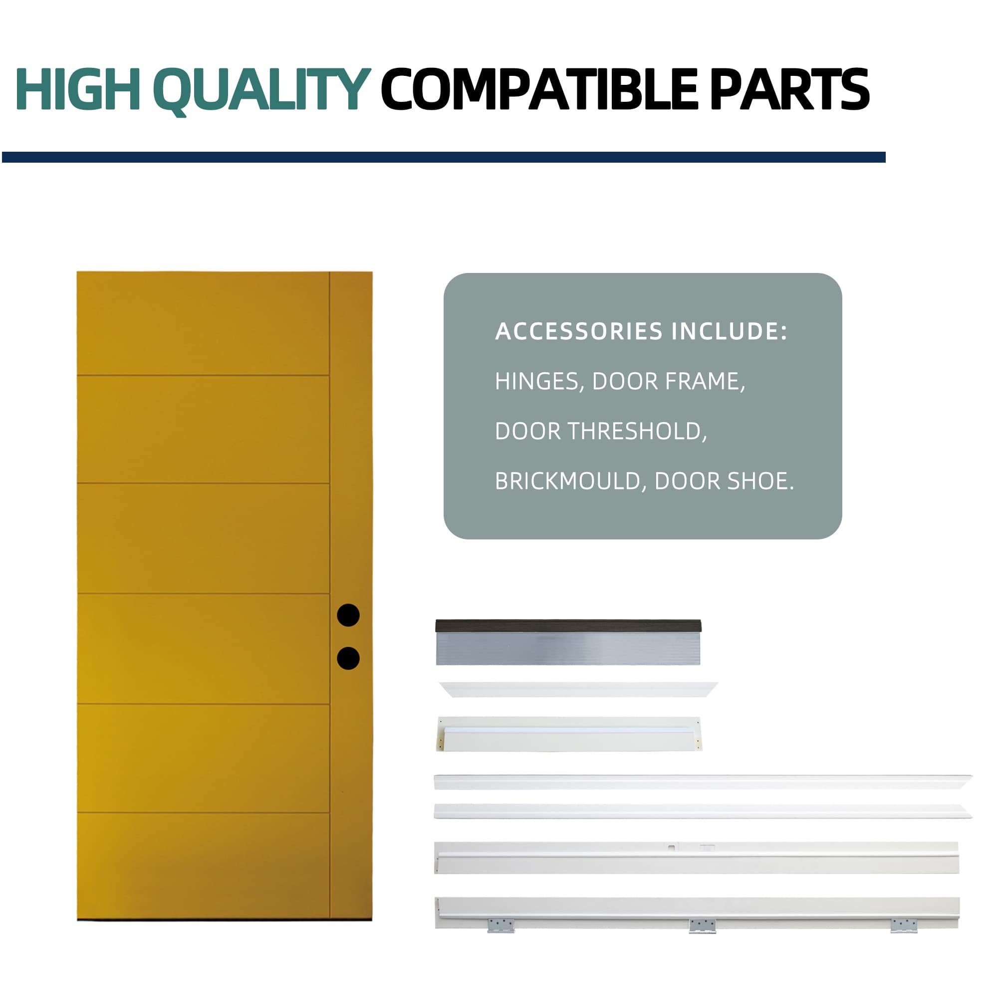 Misty Moon Contemporary U-groove Flush Panel Fiberglass Door 36-in x 80 ...