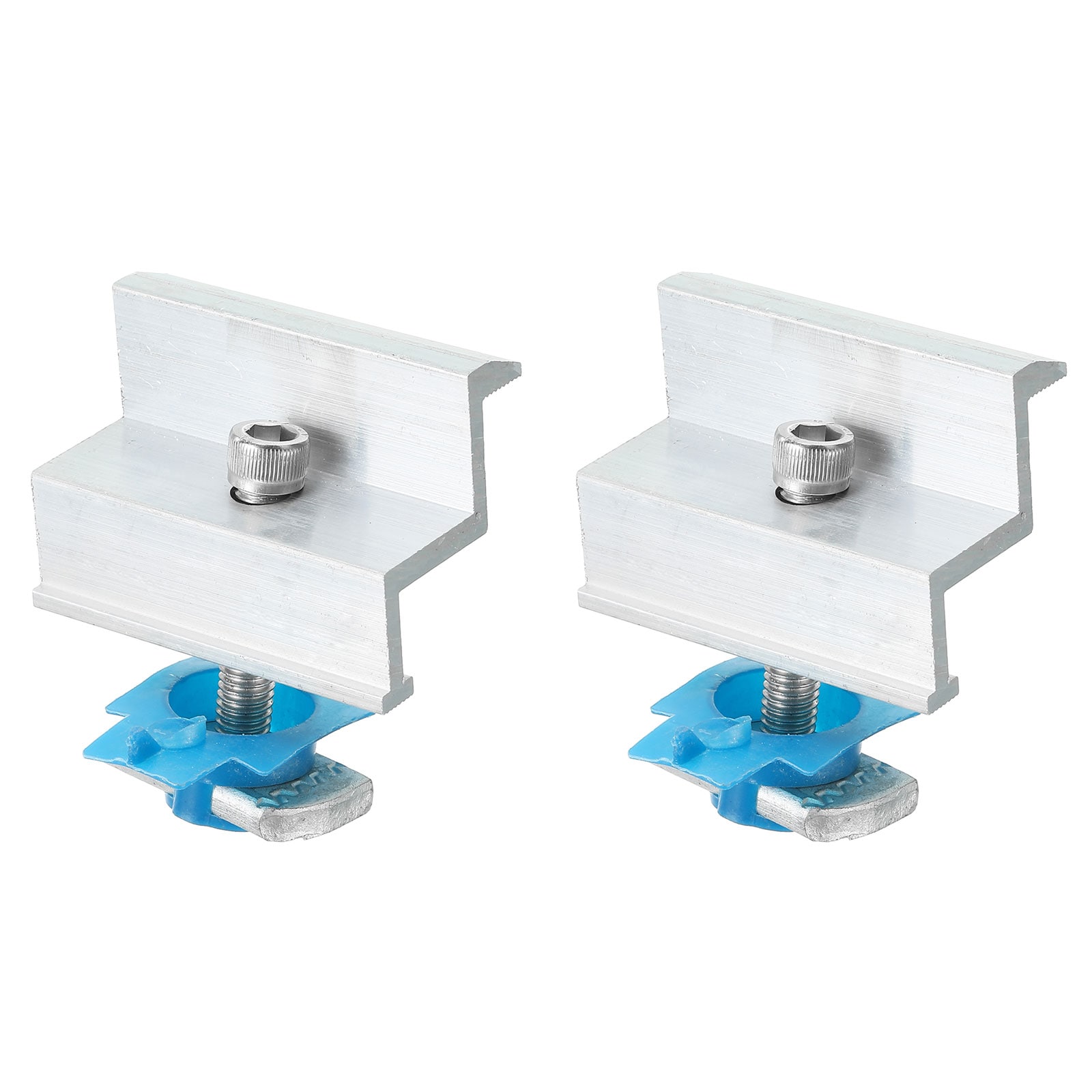 Unique Bargains Solar Panel Z Brackets Mounting Adjustable End Clamps ...
