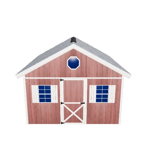 Best Barns Backyard Basecamp-Extra Walk-In Door 12-ft x 12-ft Wood ...
