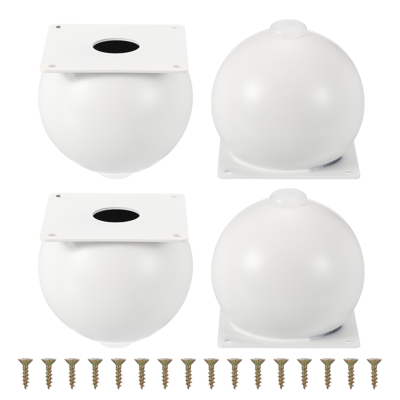 Unique Bargains Legs for Furniture 4 Sets Heavy Duty Metal Sphere ...