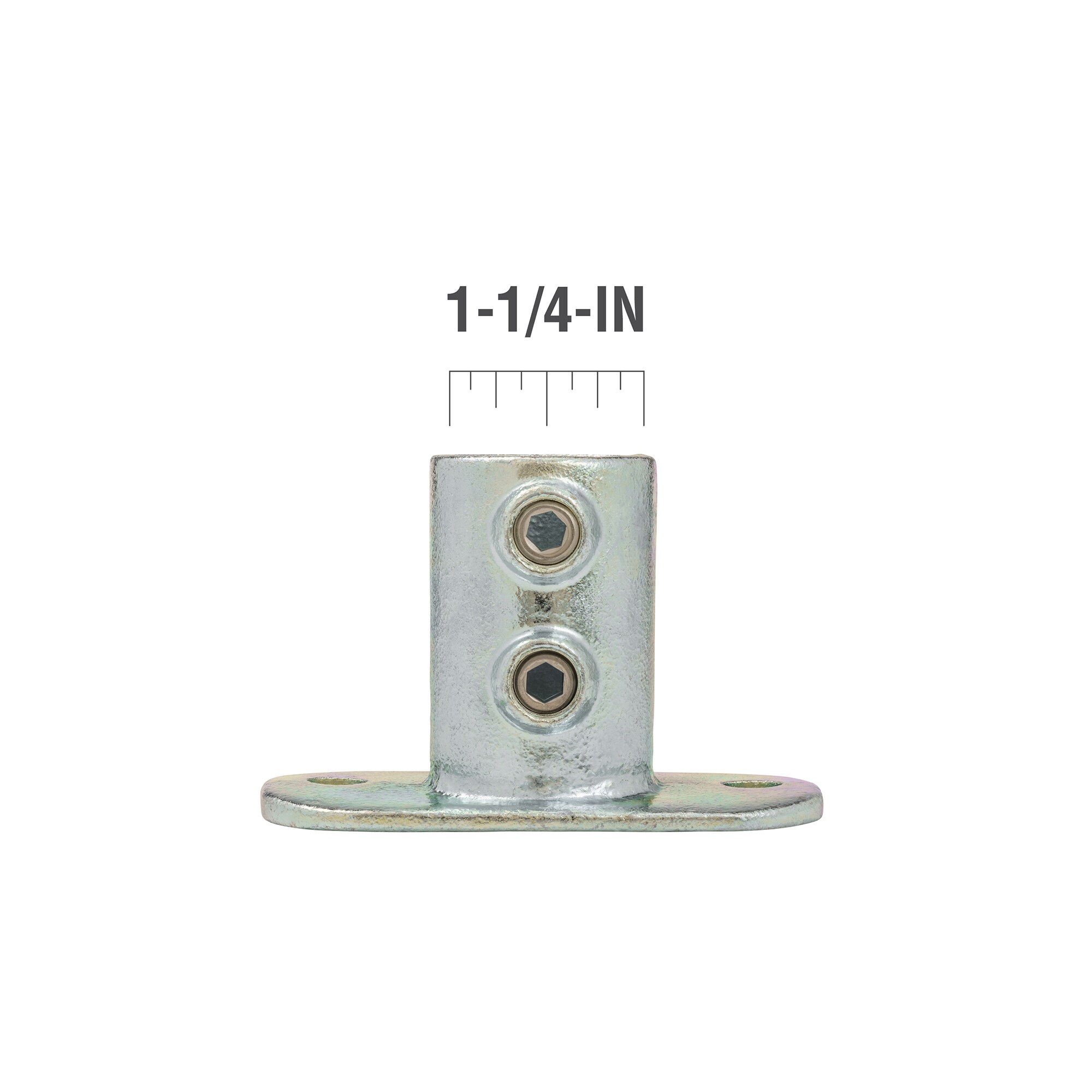 SteelTek 1-1/4-in Structural Galvanized Rail Flange at Lowes.com