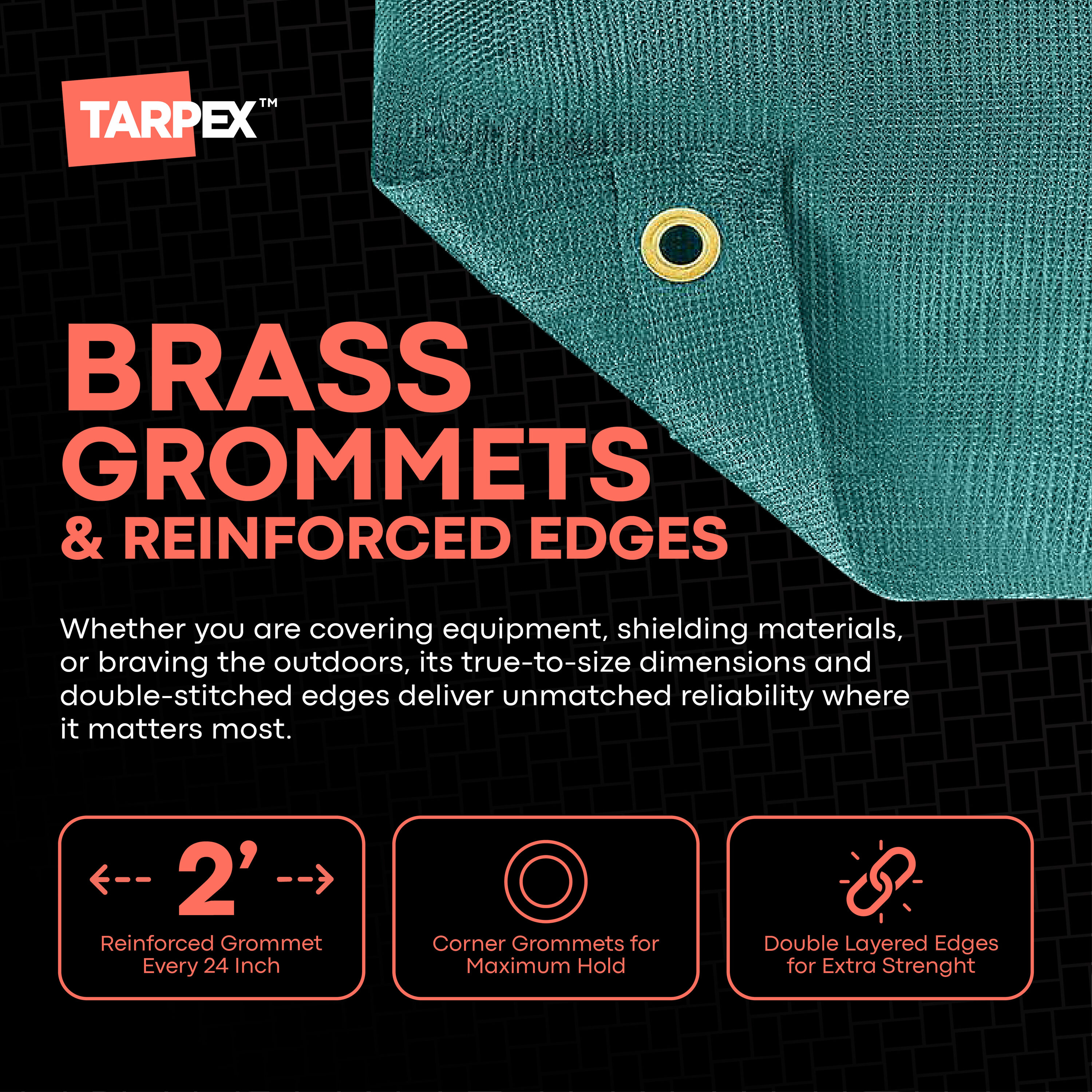 Tarpex 12-ft x 22-ft Green Water resistant Commercial Polyethylene mesh ...