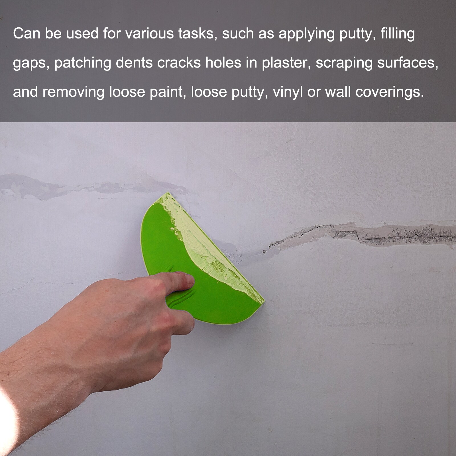 Harfington 10pcs Putty Scraper 6 Inch Width 4mm Thin Flexible Plastic ...