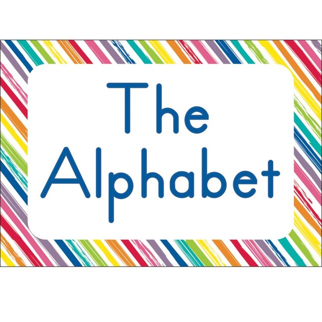 Schoolgirl Style Just Teach Alphabet Cards Bulletin Board Set In The
