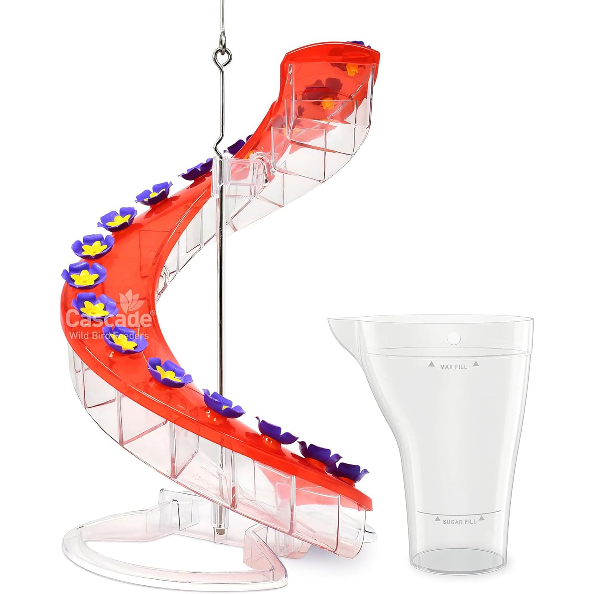 Cascade Wild Bird Feeders Outdoor Hummingbird Feeder 16 Port Helical ...