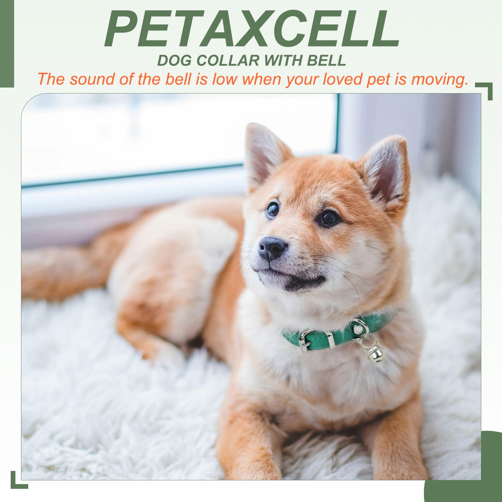 Unique Bargains Dog Collar with Bell Pu Leather Cat Collars Pet Basic ...