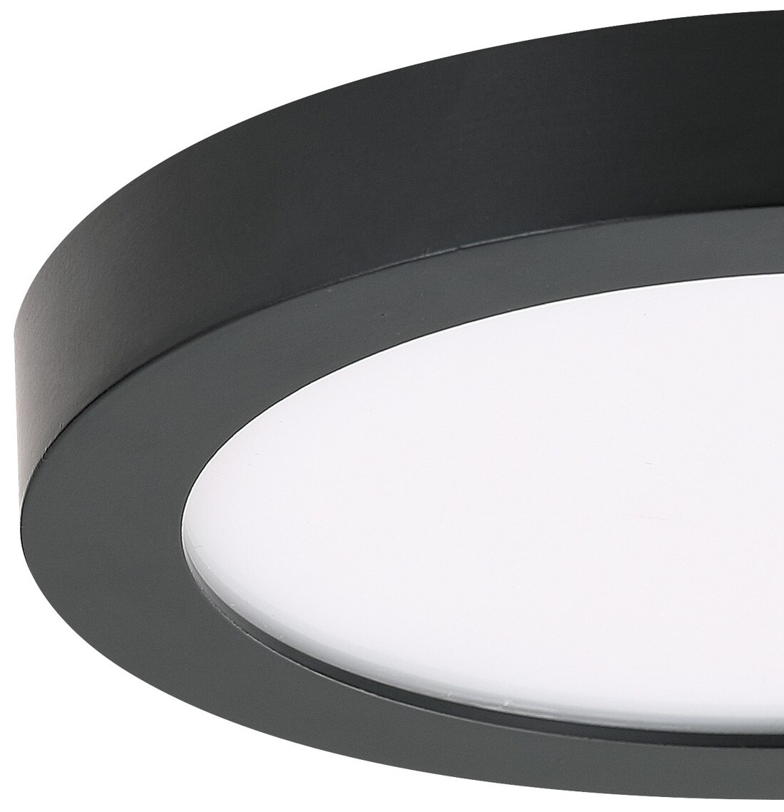 Minka Lavery Vantage 7.5-in Coal Black Indoor 1 -Light LED Flush Mount ...