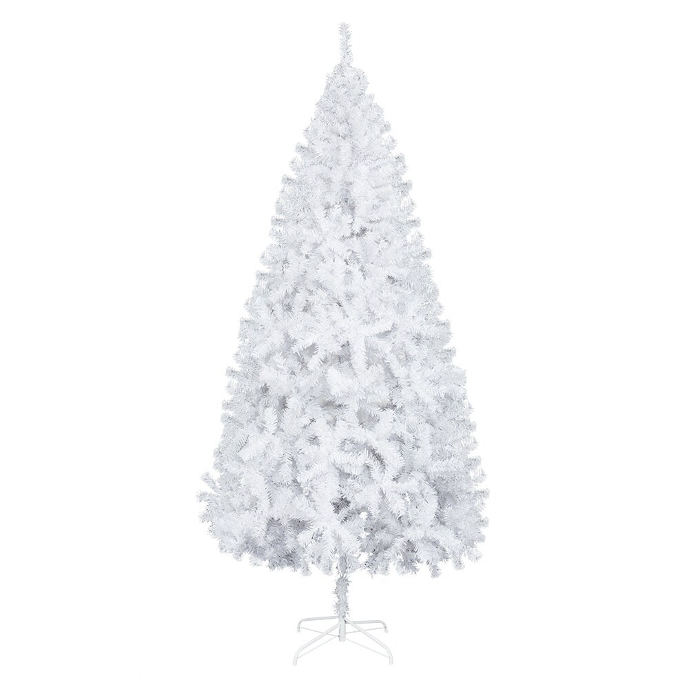 Upsimples 7.5ft White Flocking Tied Light Christmas Tree 1050 Realistic ...