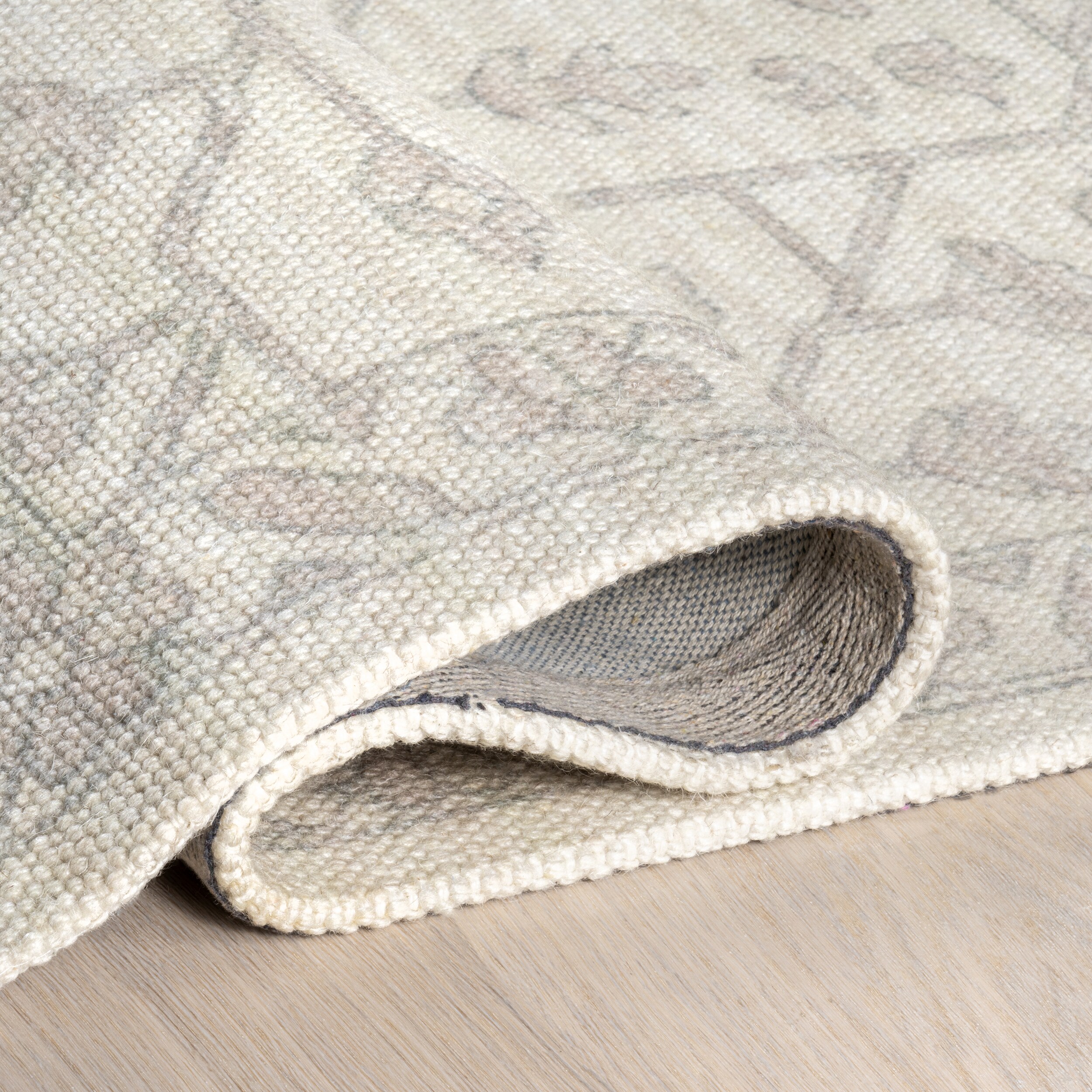 nuLOOM Gretel Wool and Cotton 10ft. x 14ft. Beige Area Rug in the Rugs ...