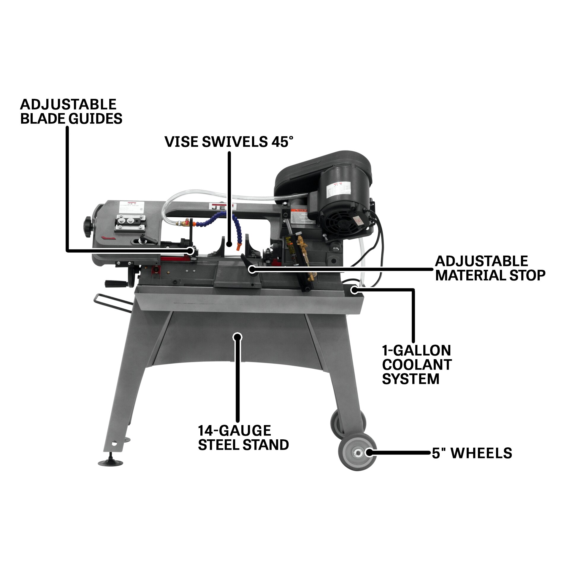 JET 8-in Stationary Band Saw 10 -Amp in the Stationary Band Saws ...