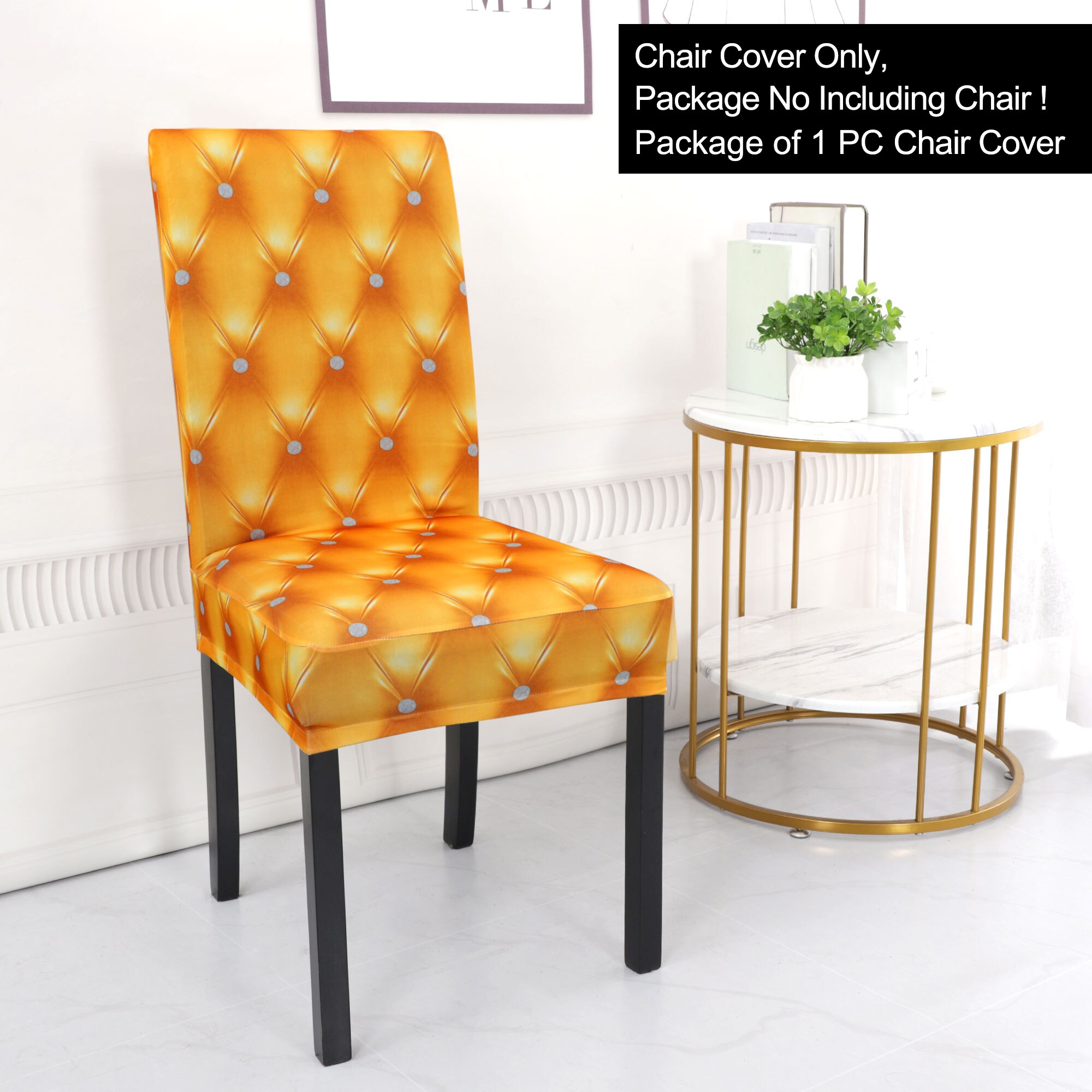 Unique Bargains Dining Chair Cover Stretch Bar Stool Slipcover Kitchen ...