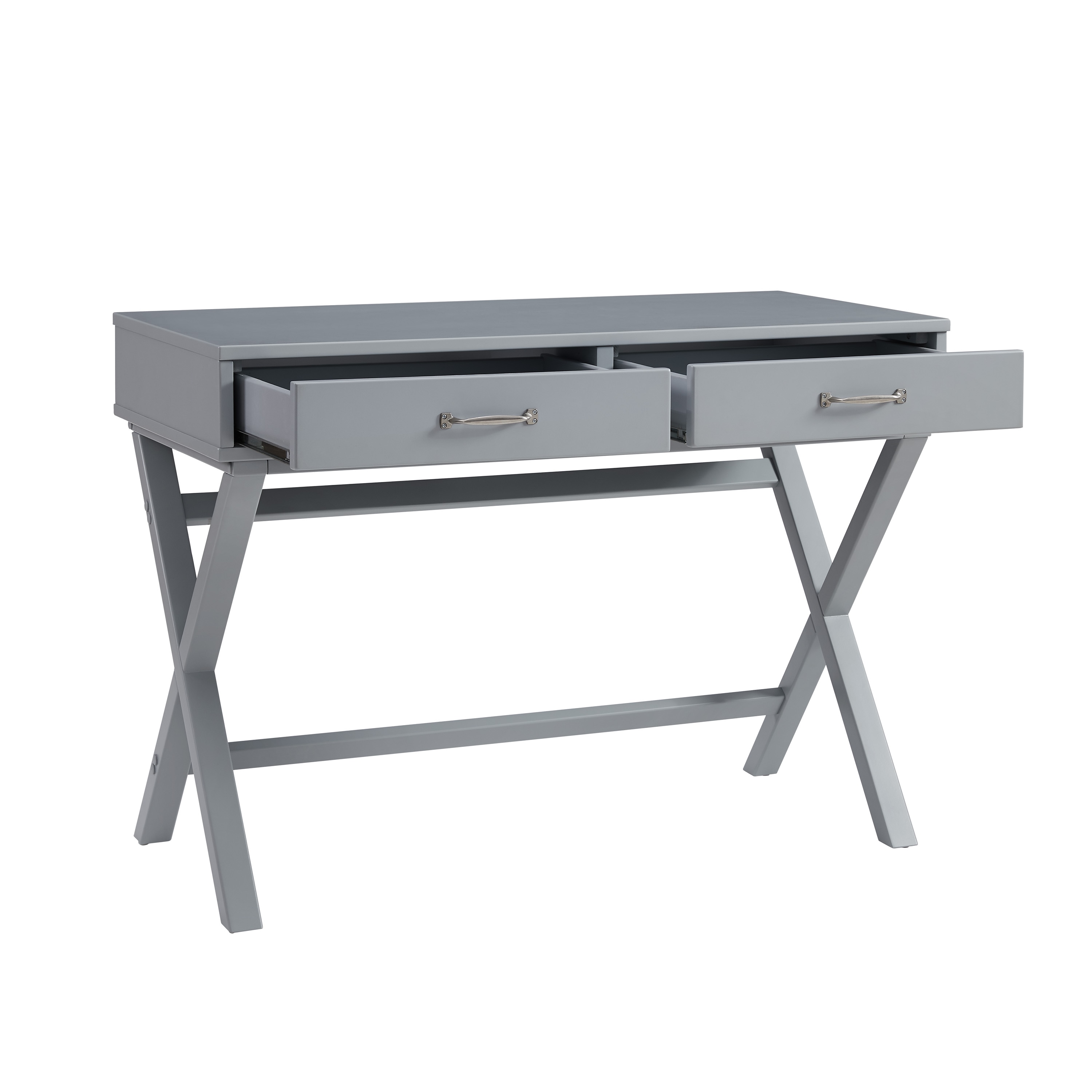 Linon Penney 42-in Gray Pine Writing Desk in the Desks department at ...