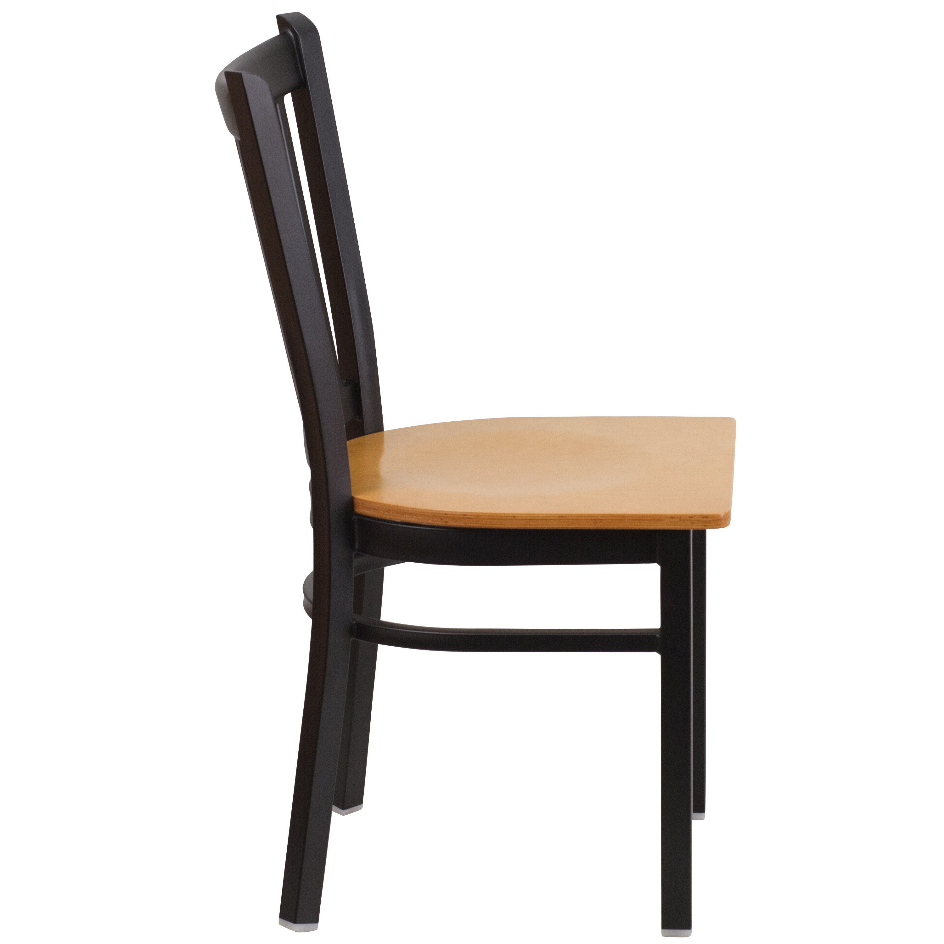 Flash Furniture 2 Pack HERCULES Series Black Vertical Back Metal ...