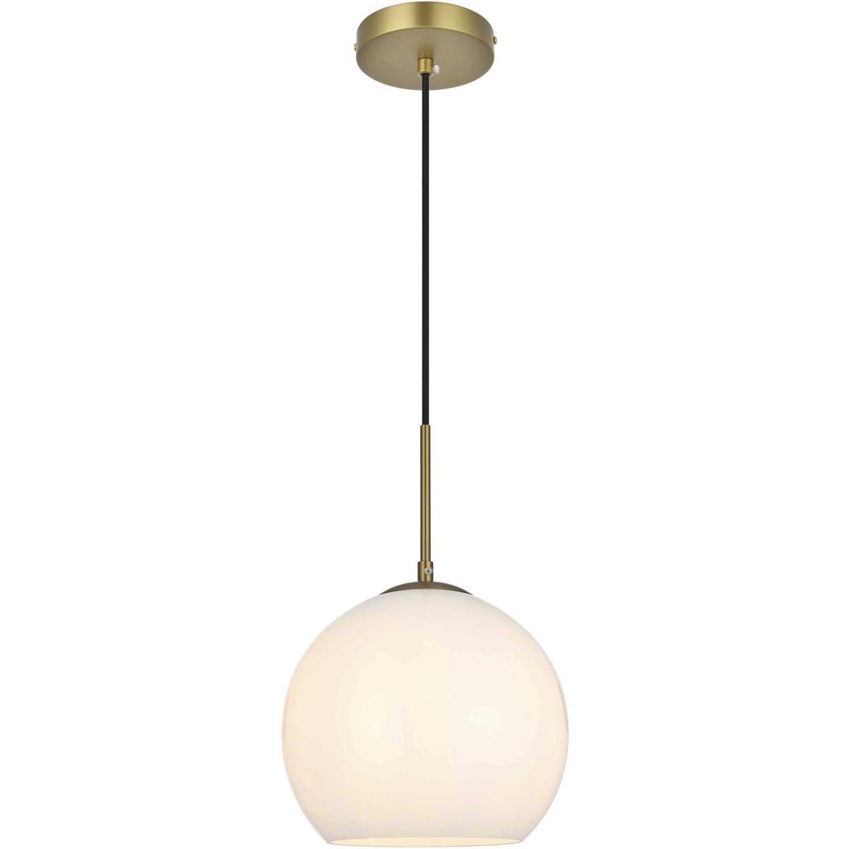 Elegant Lighting Living District LD2213SG Baxter 1 Light 10 inch Satin ...