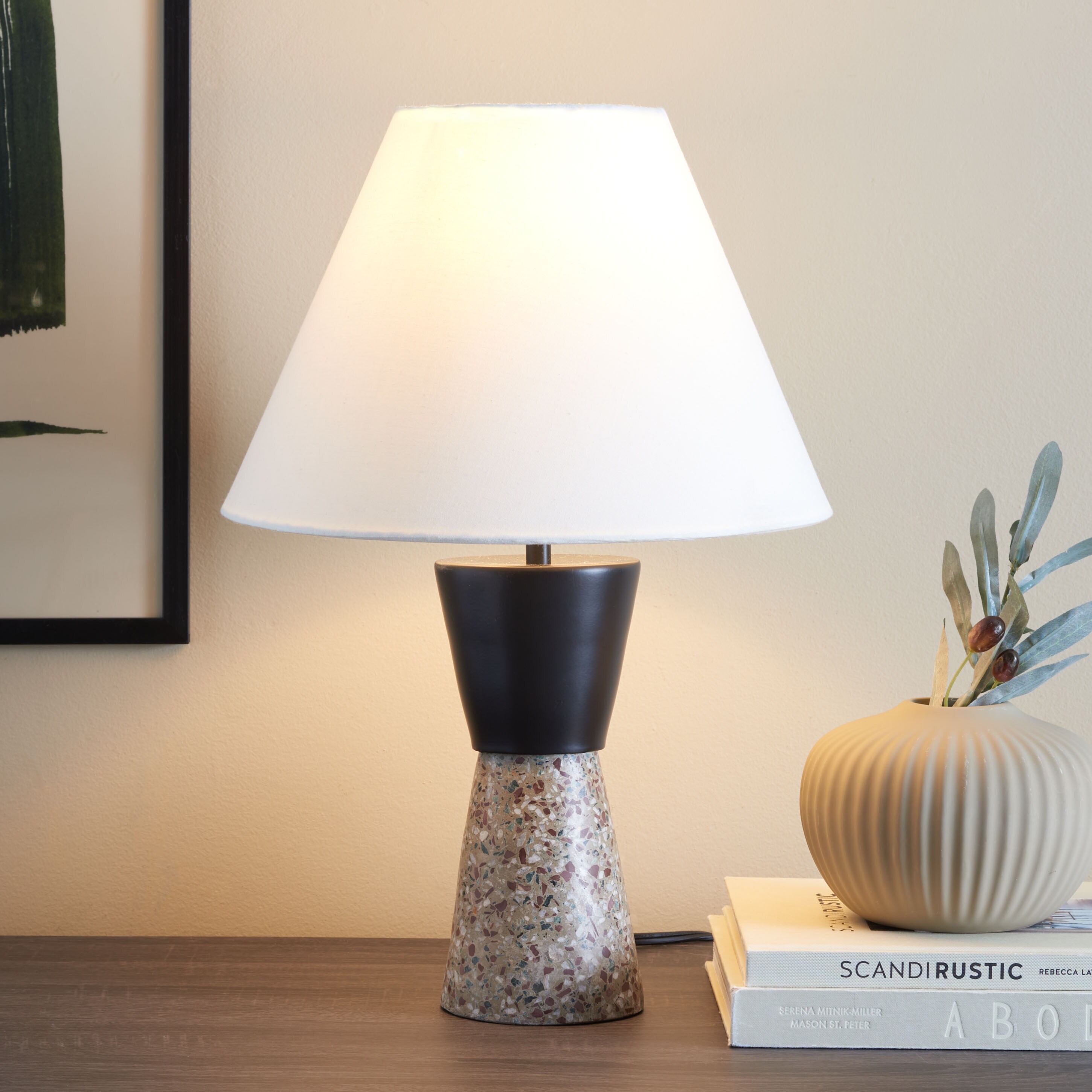 Safavieh Table Lamps 18-in Gray LED On/Off switch Table Lamp with ...