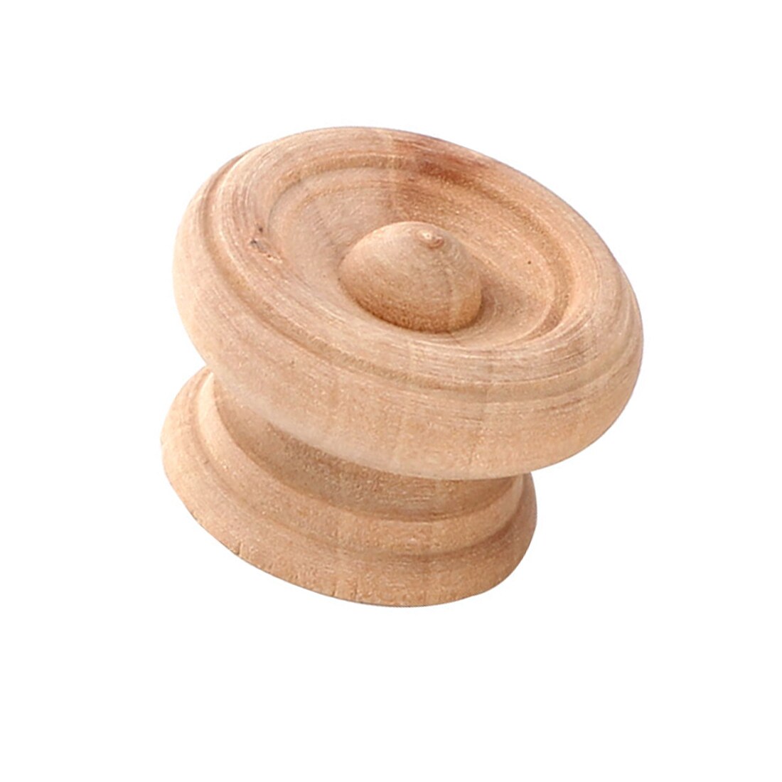 Unique Bargains Home Furniture Wooden Round Carved Drawer Handle Grip ...