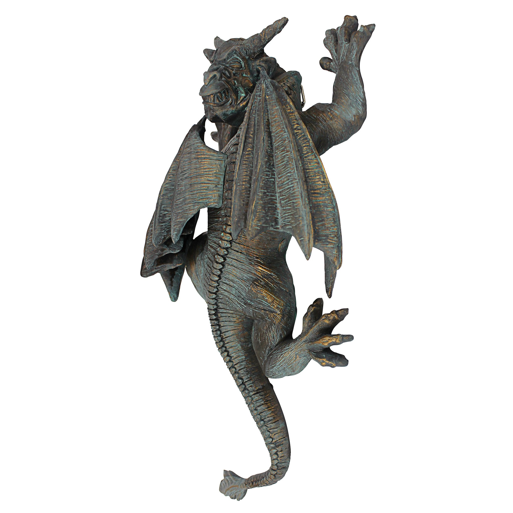 Design Toscano 13-in H x 7-in W Green Gargoyle Garden Statue PD1571 at ...