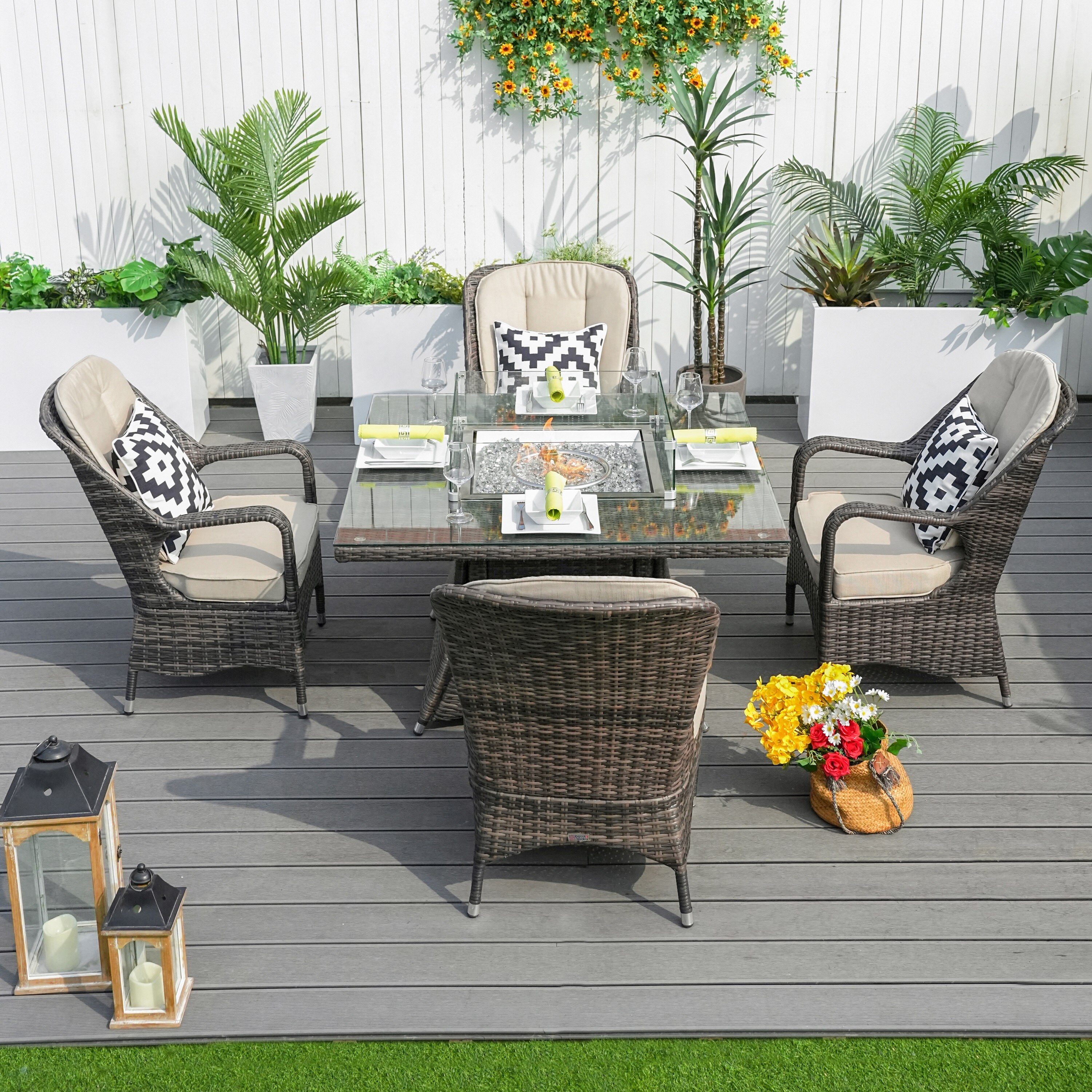 Moda Furnishings Dining set of 1104 in Brown 5-Piece Brown Moda Furnishings Dining set of 1104 in Brown 5-Piece Brown