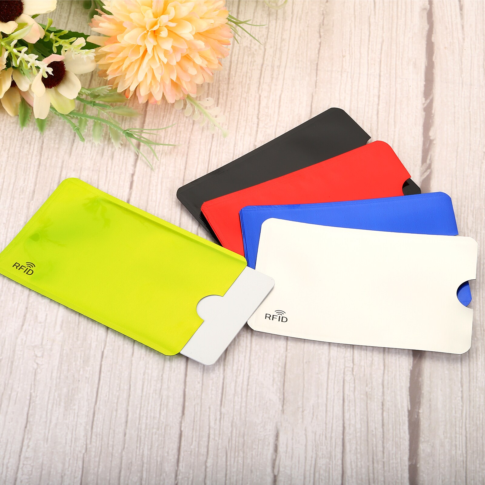 PATIKIL RFID Blocking Sleeves 10pcs Aluminum Identity Theft Prevention ...