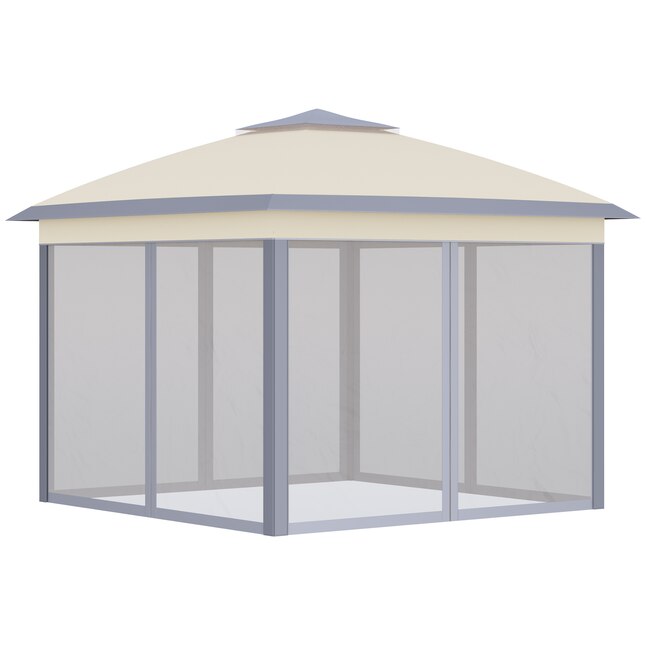 CESICIA Canopies and Gazebos 10-ft 10-in W x 10-ft 10-in L x 9-ft 4-1/2 ... CESICIA Canopies and Gazebos 10-ft 10-in W x 10-ft 10-in L x 9-ft 4-1/2 ...