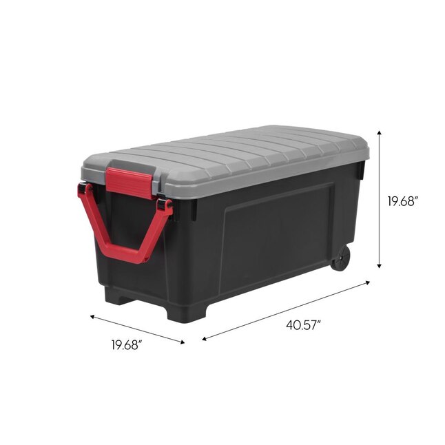 Iris 2 Pack Store It All X Large 42 25 Gallon 169 Quart Black Heavy