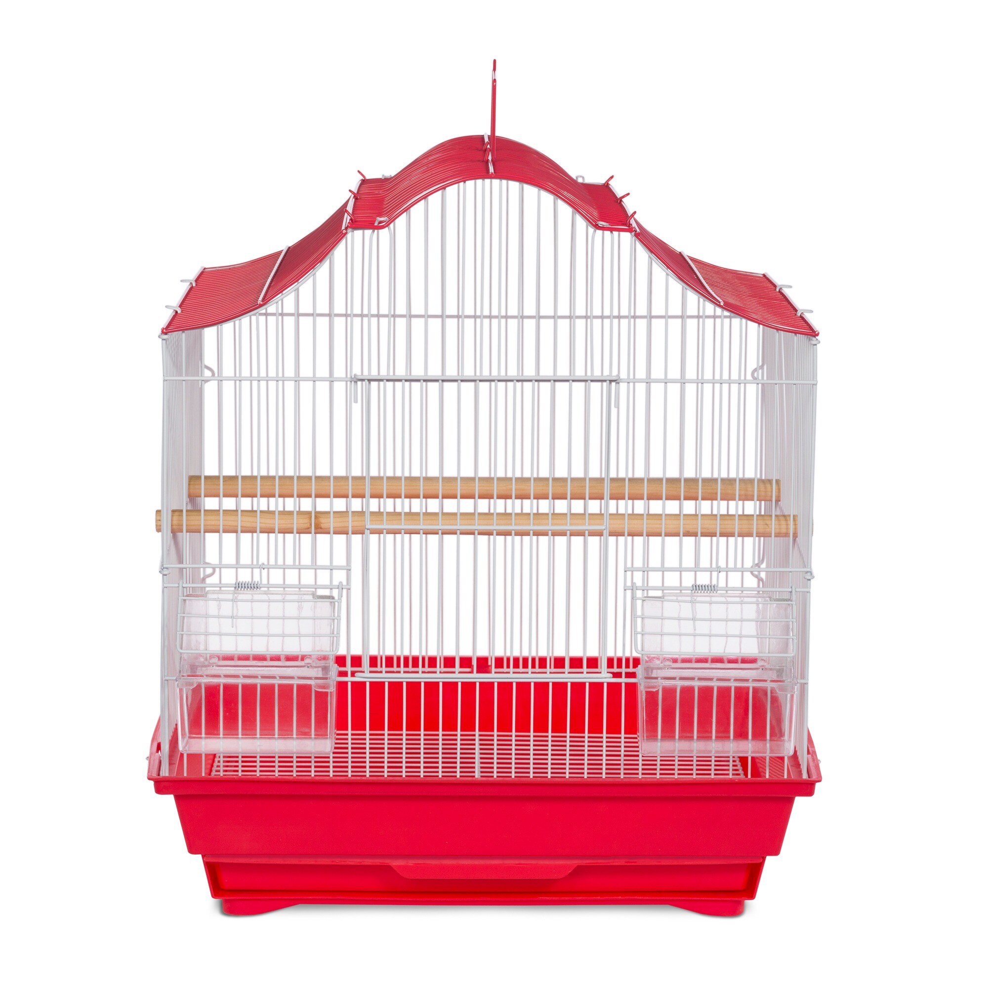 Prevue 1 -Count Red White Protective cage in the Bird Feeder ...