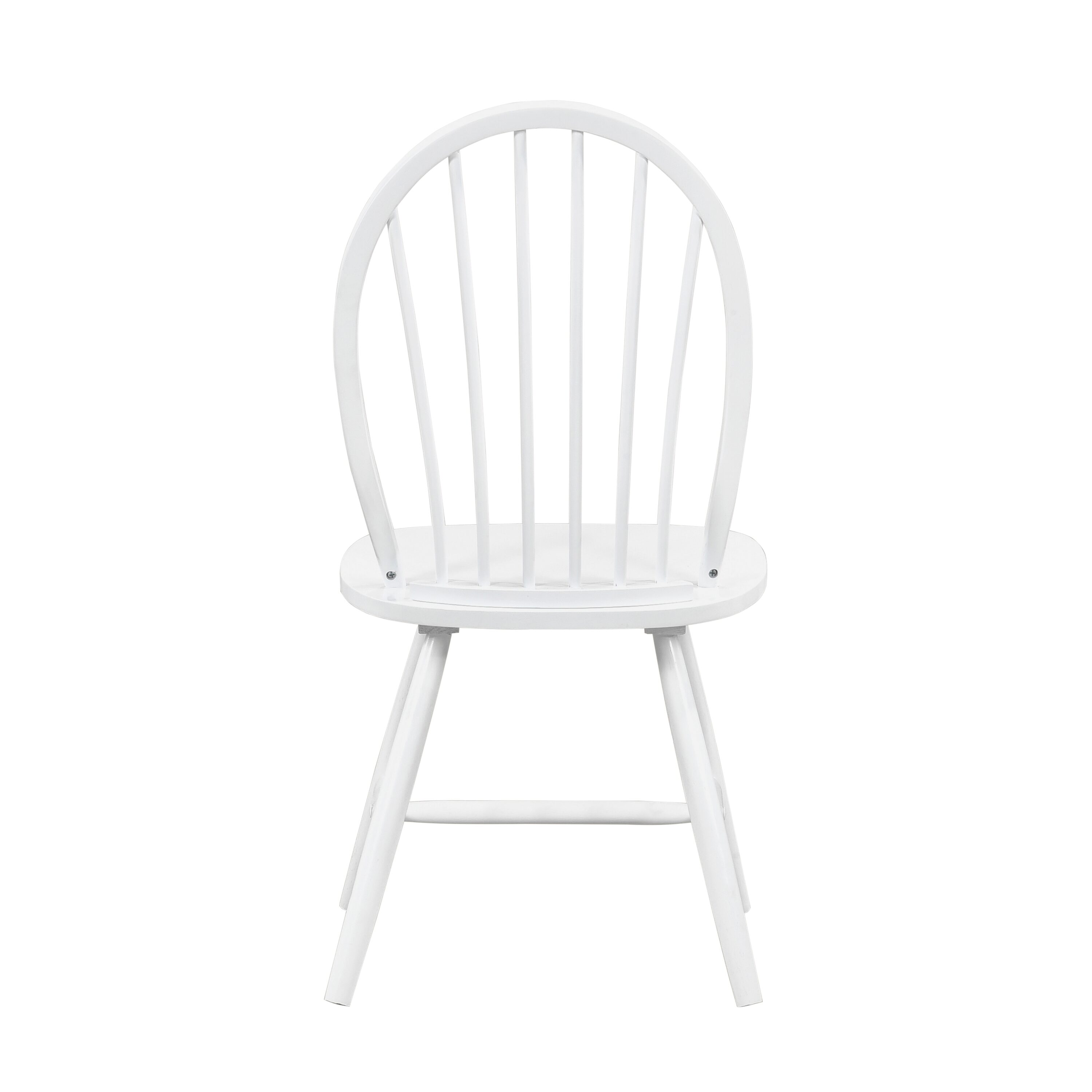 Blisstyle White Finish Side Chairs Set of 2 Farmhouse Style Wooden ...