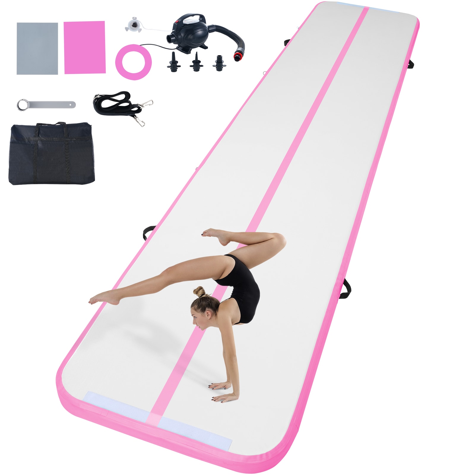 VEVOR Gymnastics Air Mat 4 inch Thickness Inflatable Gymnastics ...