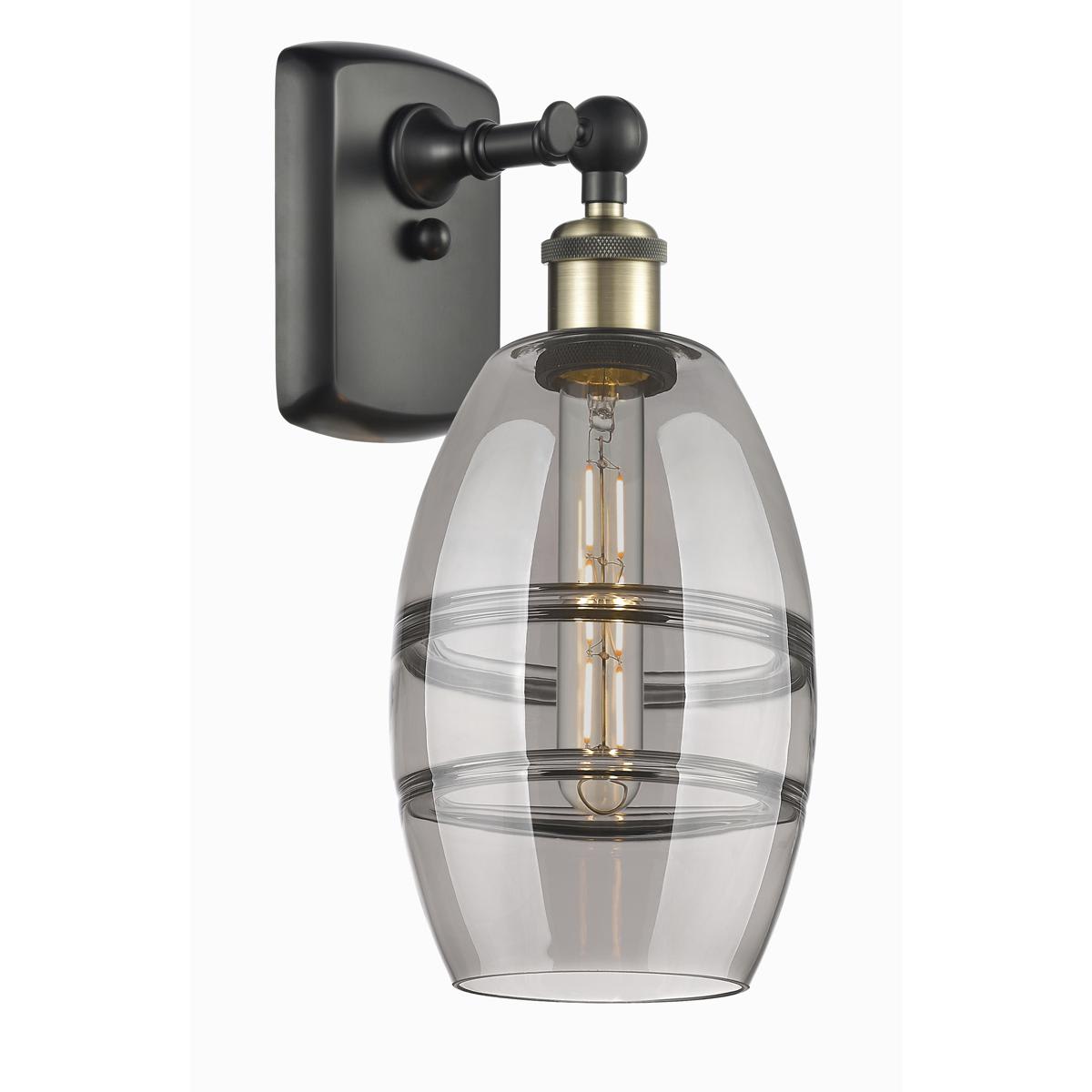 Innovations Lighting 516-1W-BAB-G557-6SM Ballston Vaz Wall Sconce Black ...