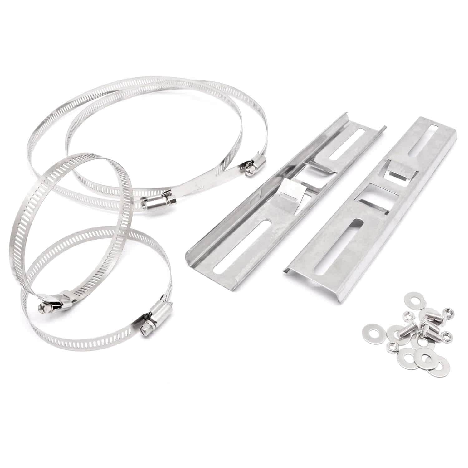 Etokfoks Stainless Steel Pole Mount Bracket Kit with Adjustable Clamps ...
