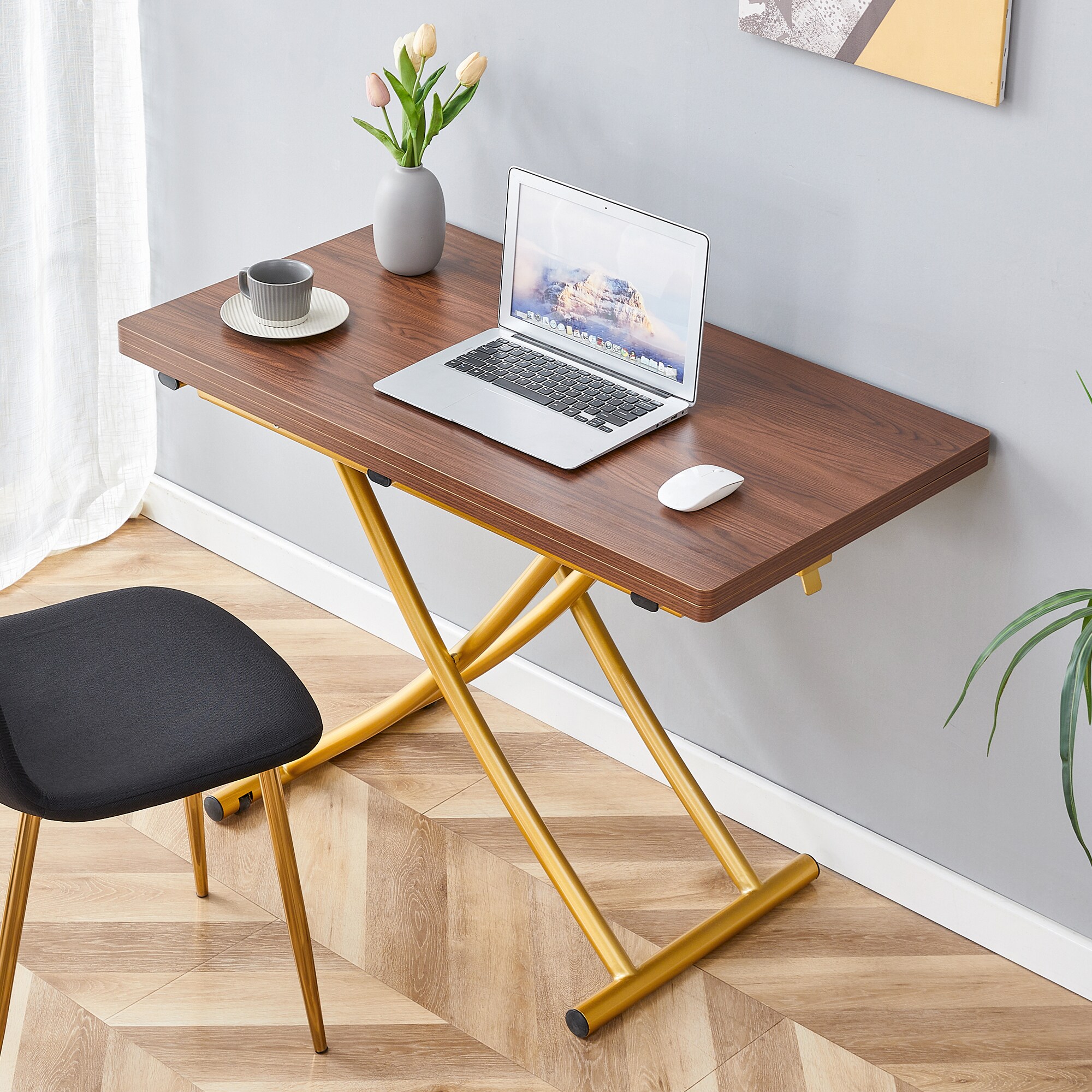 LUXEYARD Modern Multifunctional Lift Top Table with 0.8 Inch Thick MDF ...