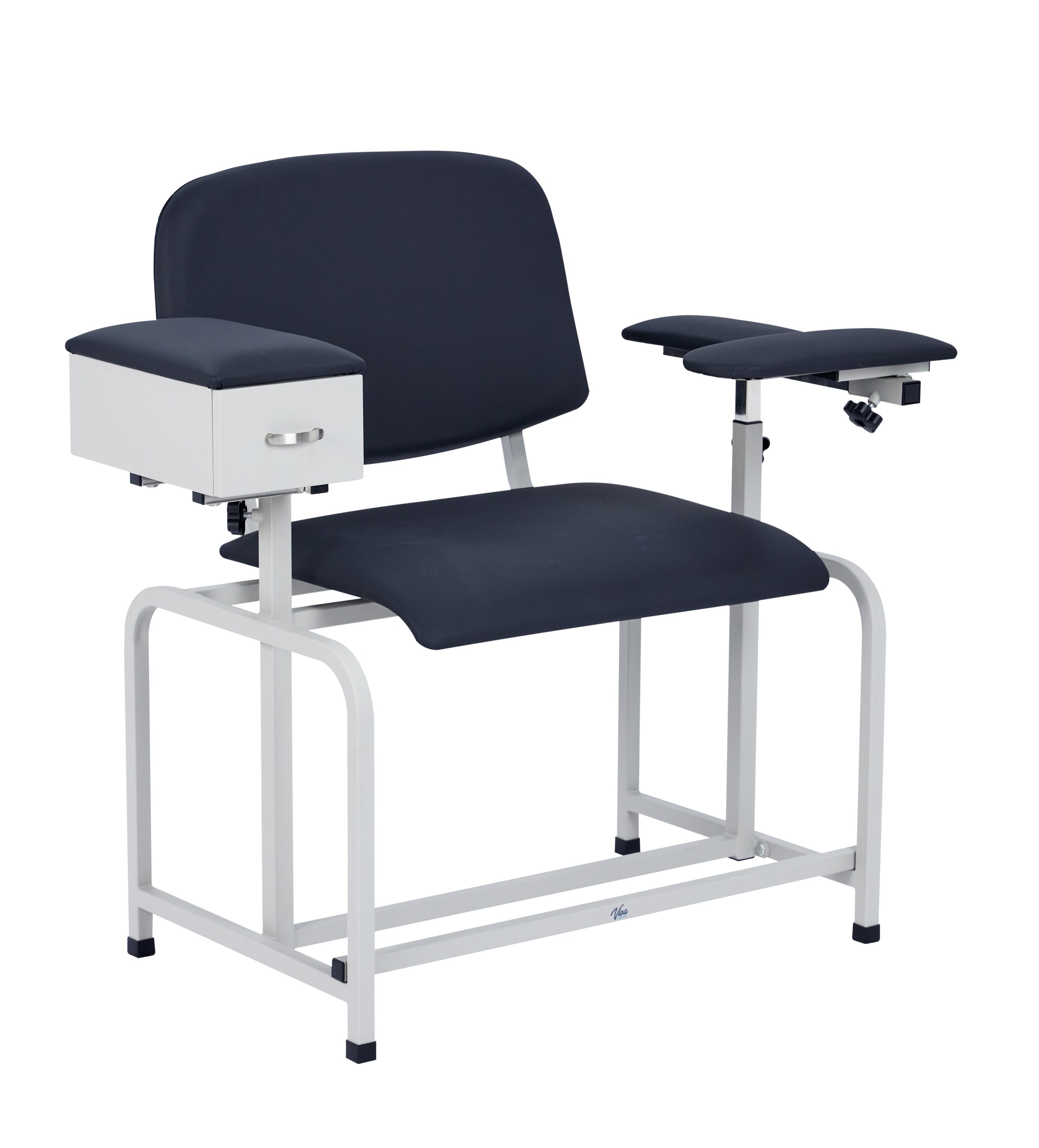 Viva Comfort Black 500-lb Capacity Steel Bariatric Wide Padded ...
