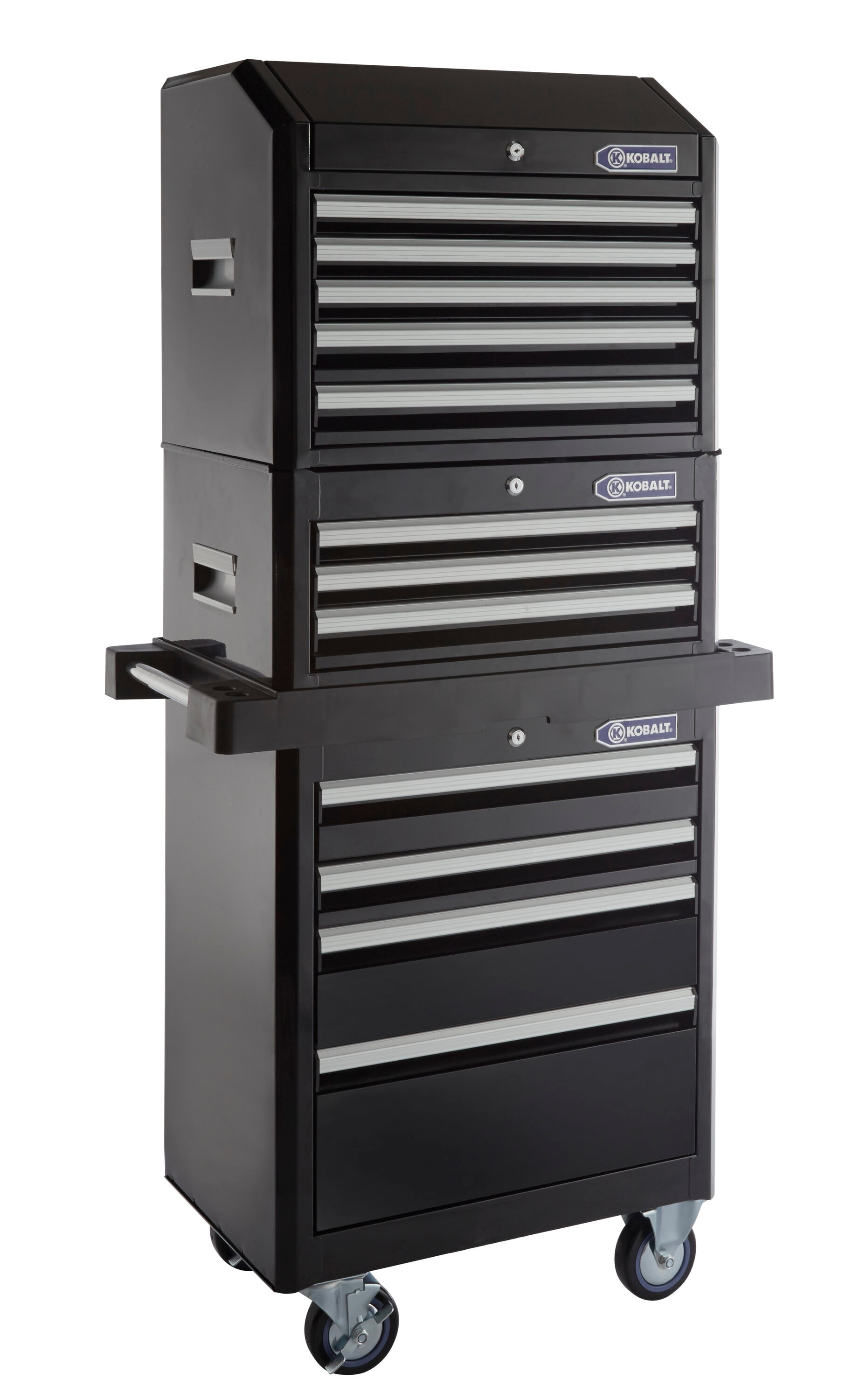 Kobalt 27-in W x 14-in H 3-Drawer Steel Tool Chest (Black Kobalt 27-in W x 14-in H 3-Drawer Steel Tool Chest (Black