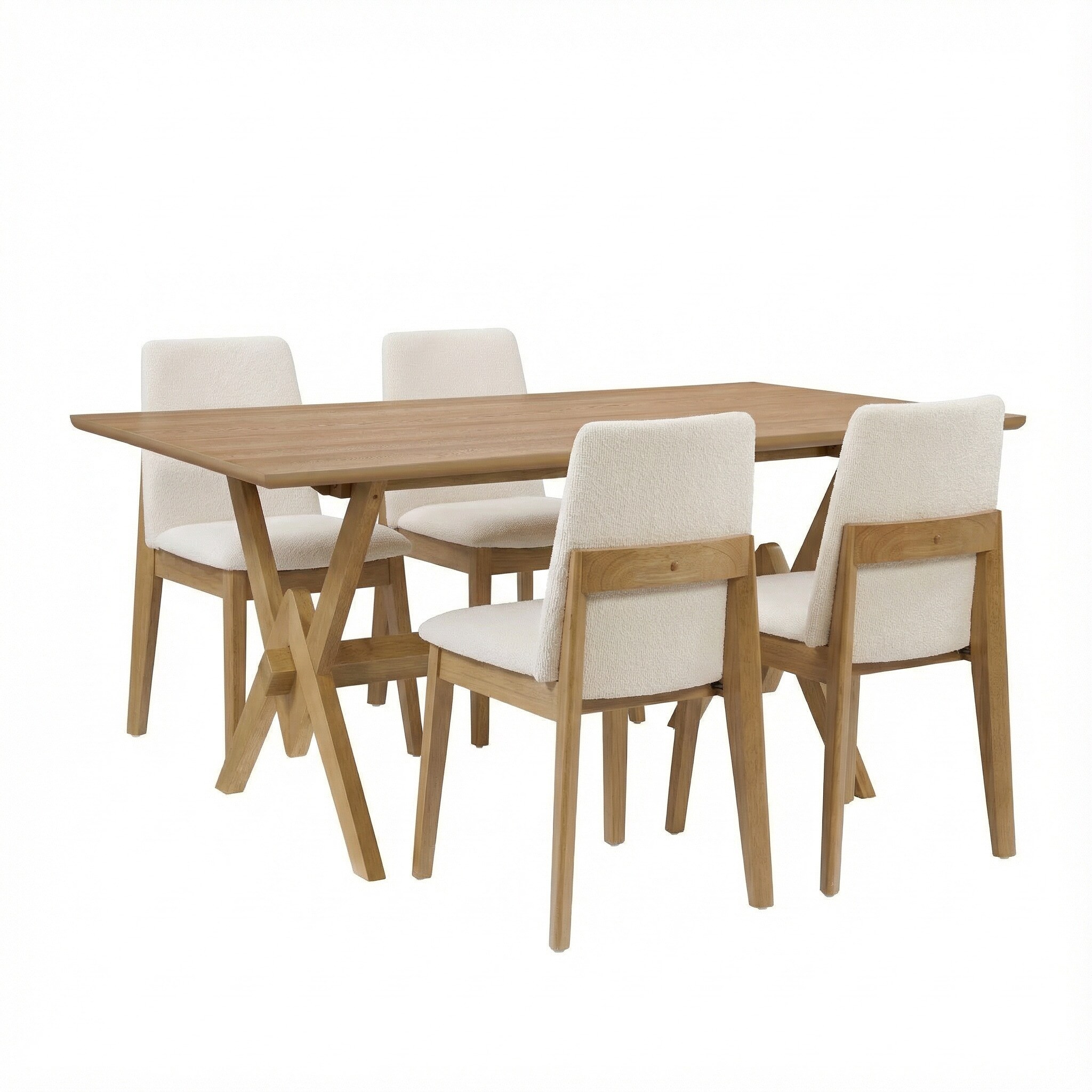 Christopher Knight Home Modern 5-Piece Dining Set with Rectangular V ...