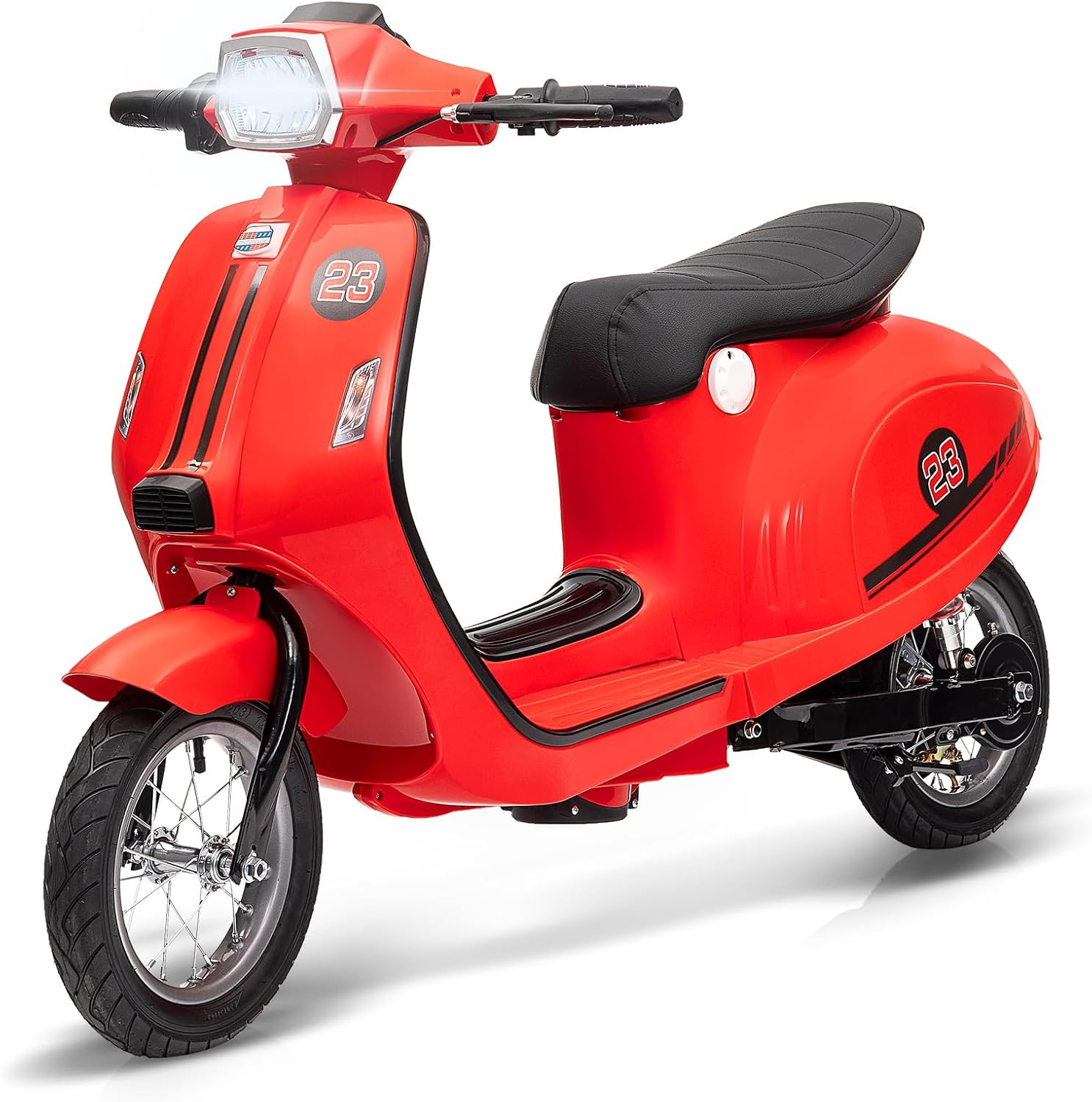 Der Rose 24V Electric Moped Scooter For Kids Ages 8 To 12 With 350W ...