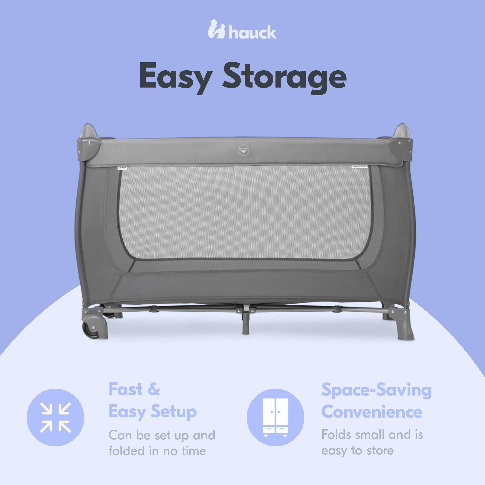 hauck Sleep N Play Go Plus Foldable Travel Bed and Playpen with ...