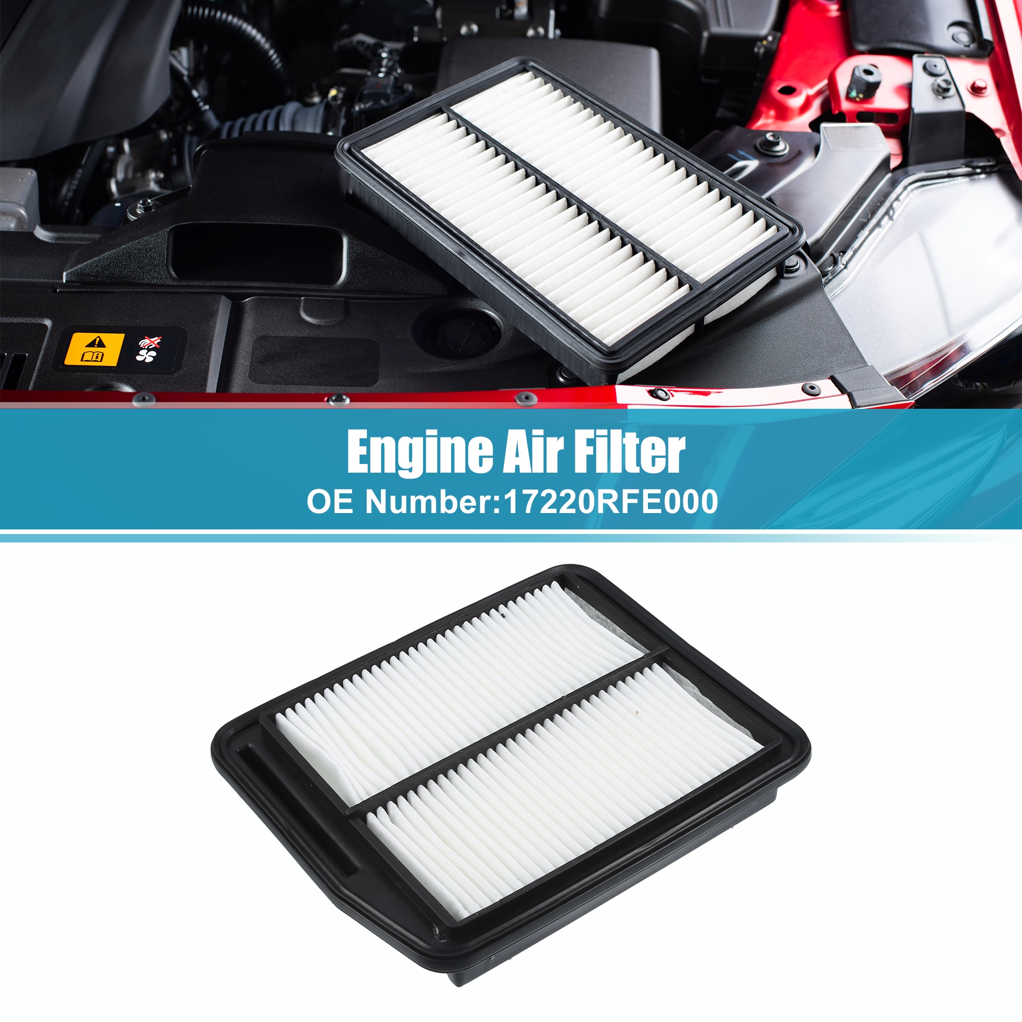 Unique Bargains Car Engine Air Filter Replacement Fit for Honda Odyssey ...
