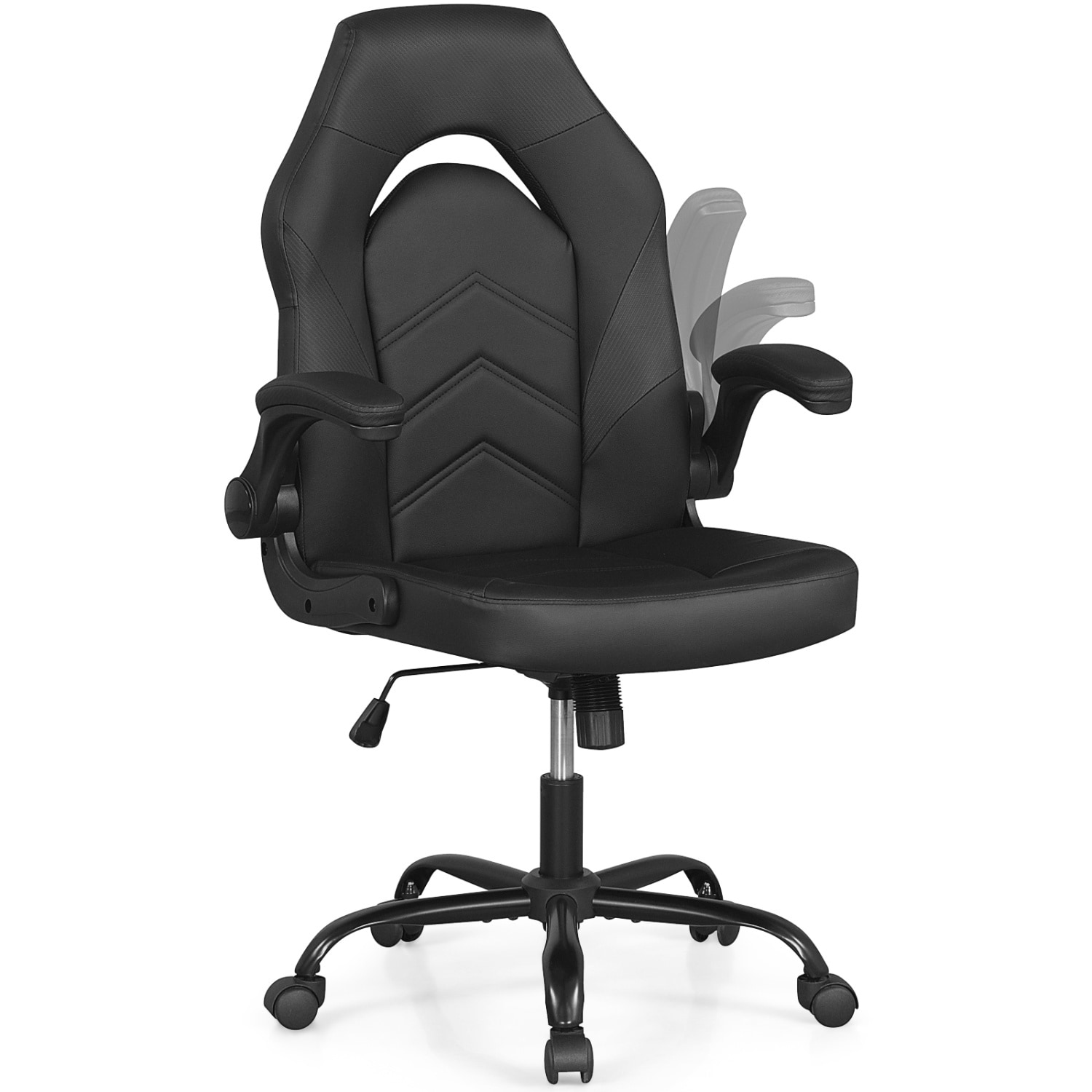 Slickblue Black Executive Office Chair with Adjustable Height Swivel ...