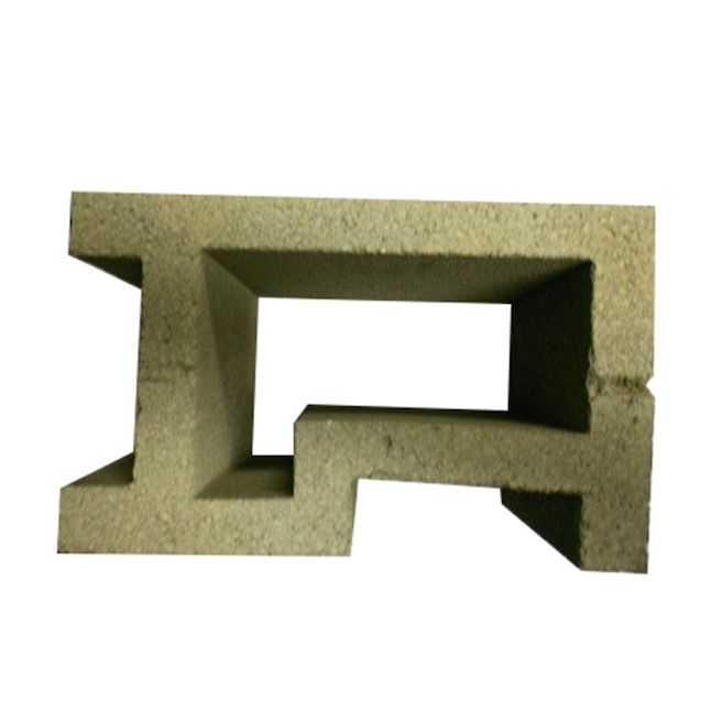 QUIKRETE 10-in W x 8-in H x 16-in L Cored Concrete Fence Block in the ... QUIKRETE 10-in W x 8-in H x 16-in L Cored Concrete Fence Block in the ...