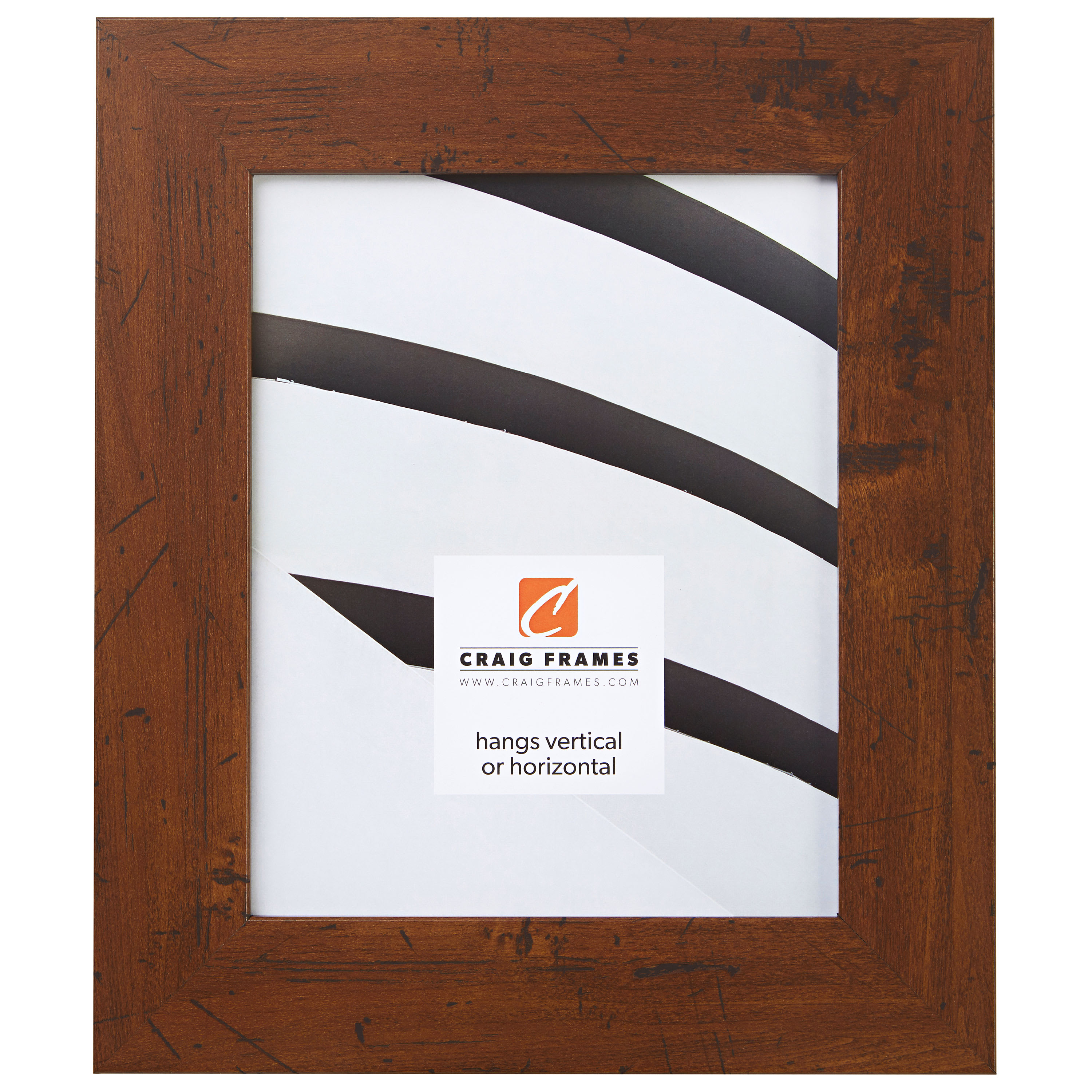 Craig Frames 10x10 Picture Frame Brown Bauhaus 200 Style FM74DKW 2 Inch ...