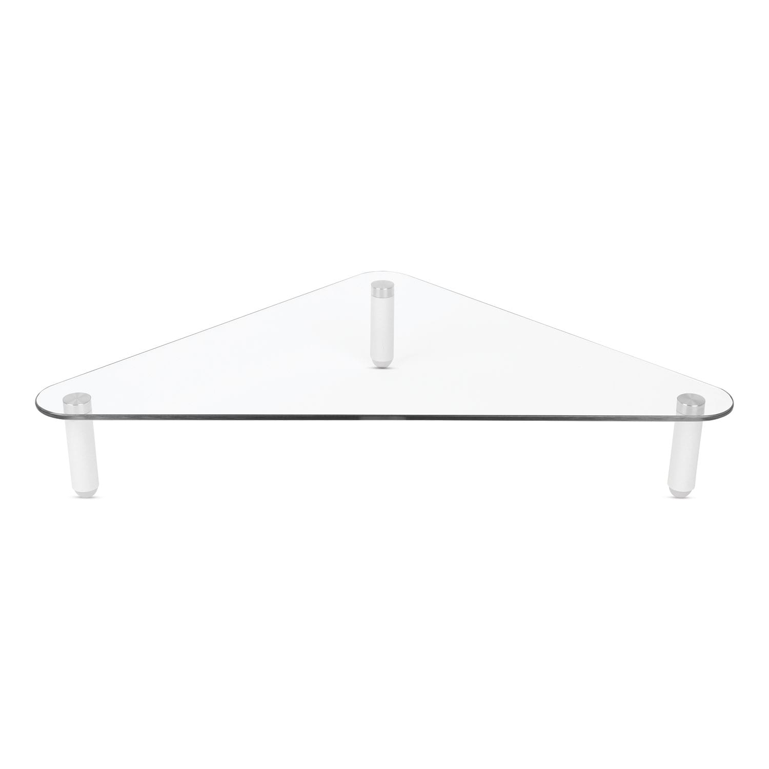 Kantek Glass Corner Monitor Riser 19.7 x 11 x 3.25 Clear Supports 40 ...