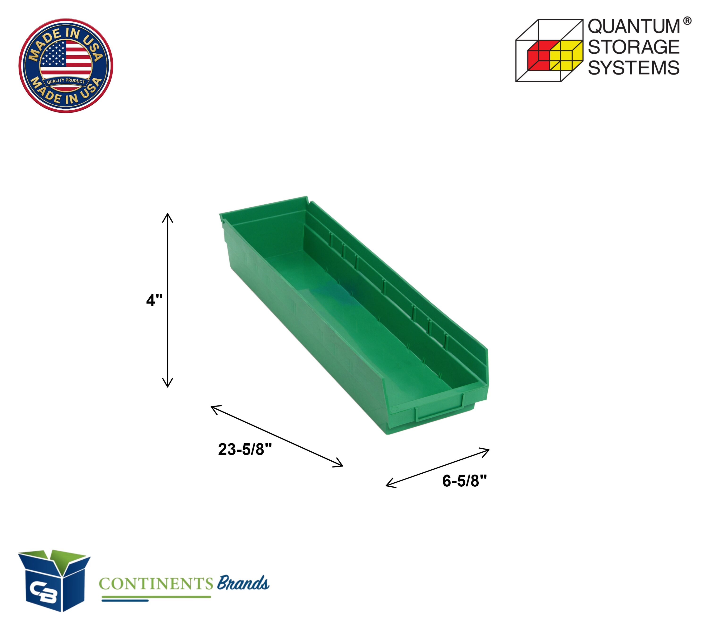 Quantum Storage Systems QSB106GNCS Economy Shelf Part Organizer Green 8 ...
